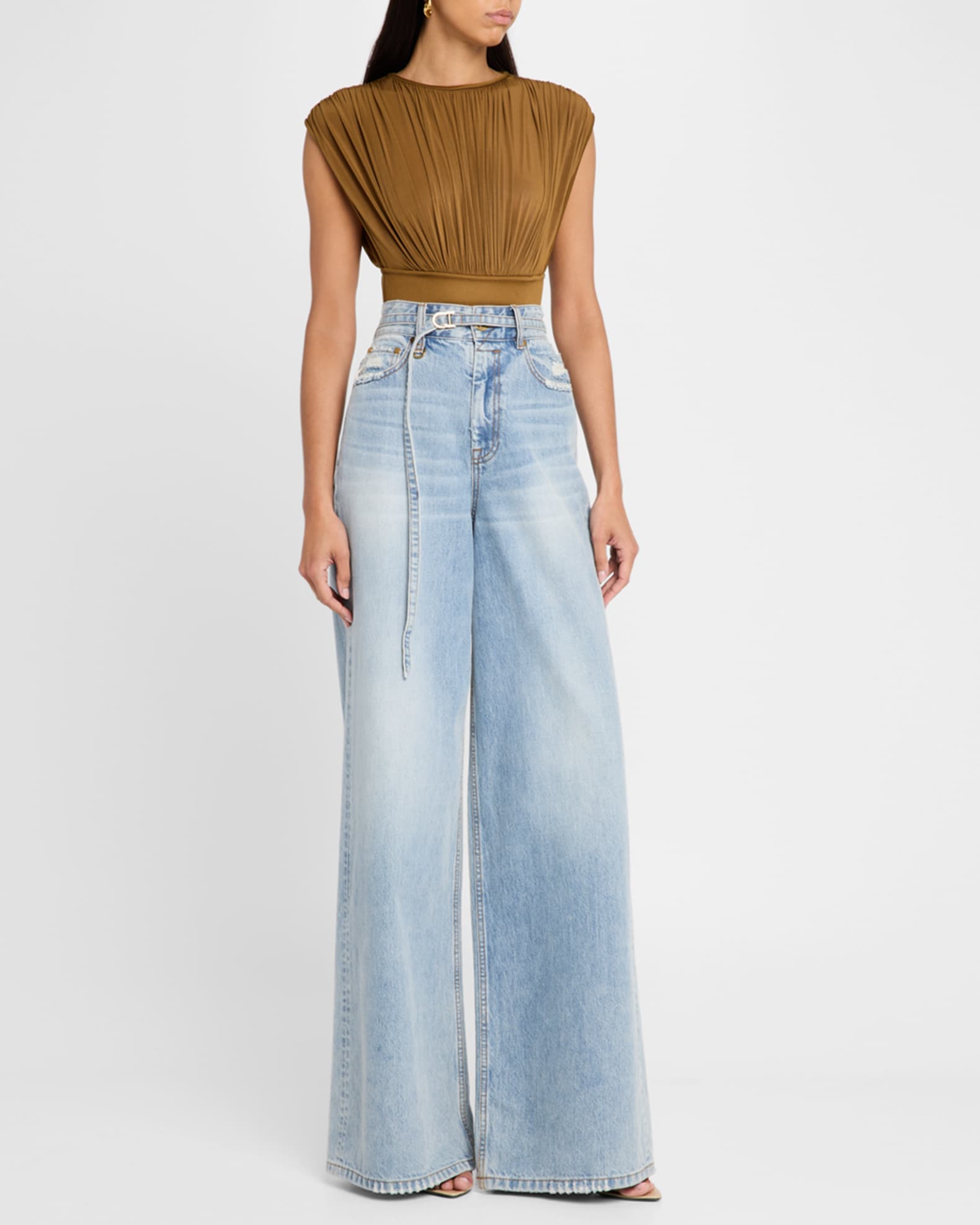 Zimmermann Illuminate Relaxed Flare Jeans | Neiman Marcus