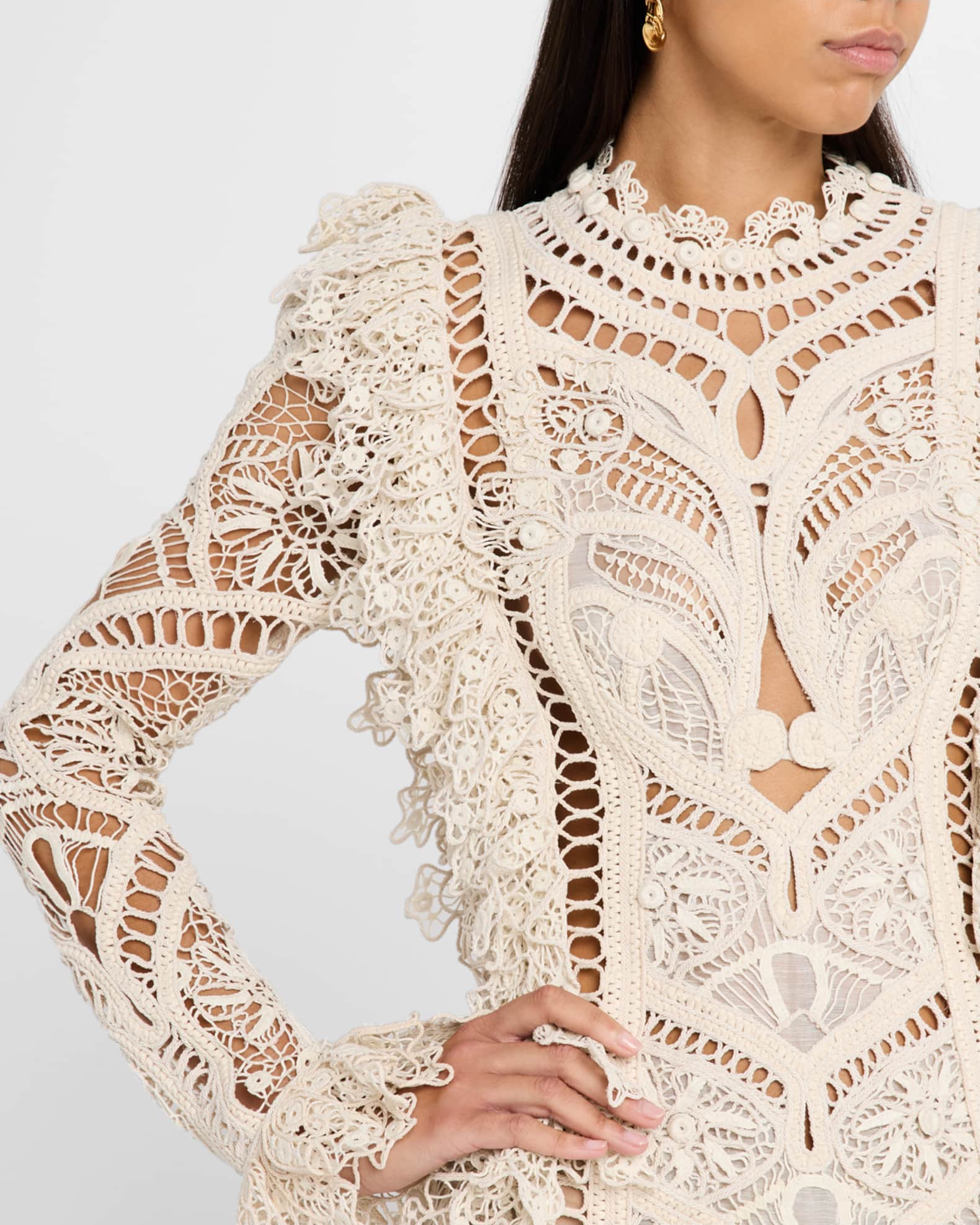 Zimmermann Illuminate Cornelli Mini Dress | Neiman Marcus