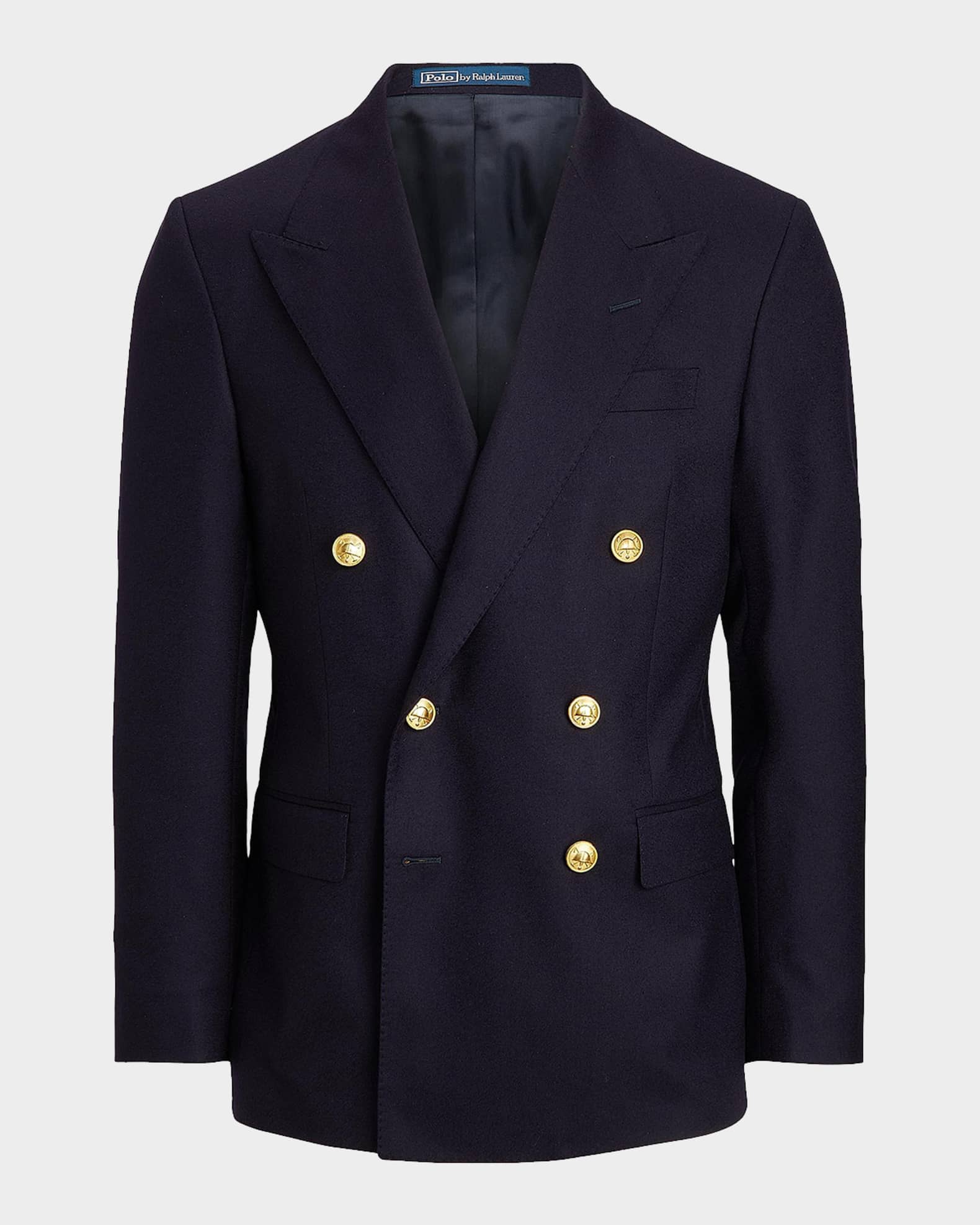 Polo Ralph Lauren Men's The Iconic Doeskin Double-Breasted Blazer | Neiman Marcus