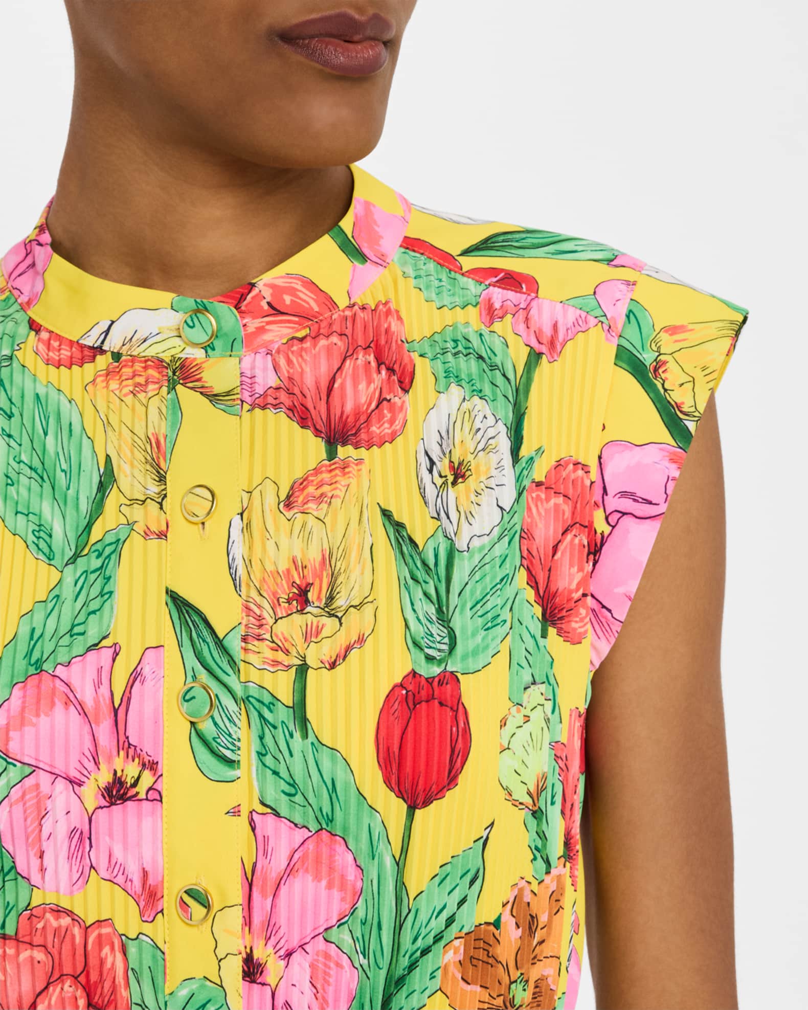 Milly Joan Tulip Rosette Dress | Neiman Marcus