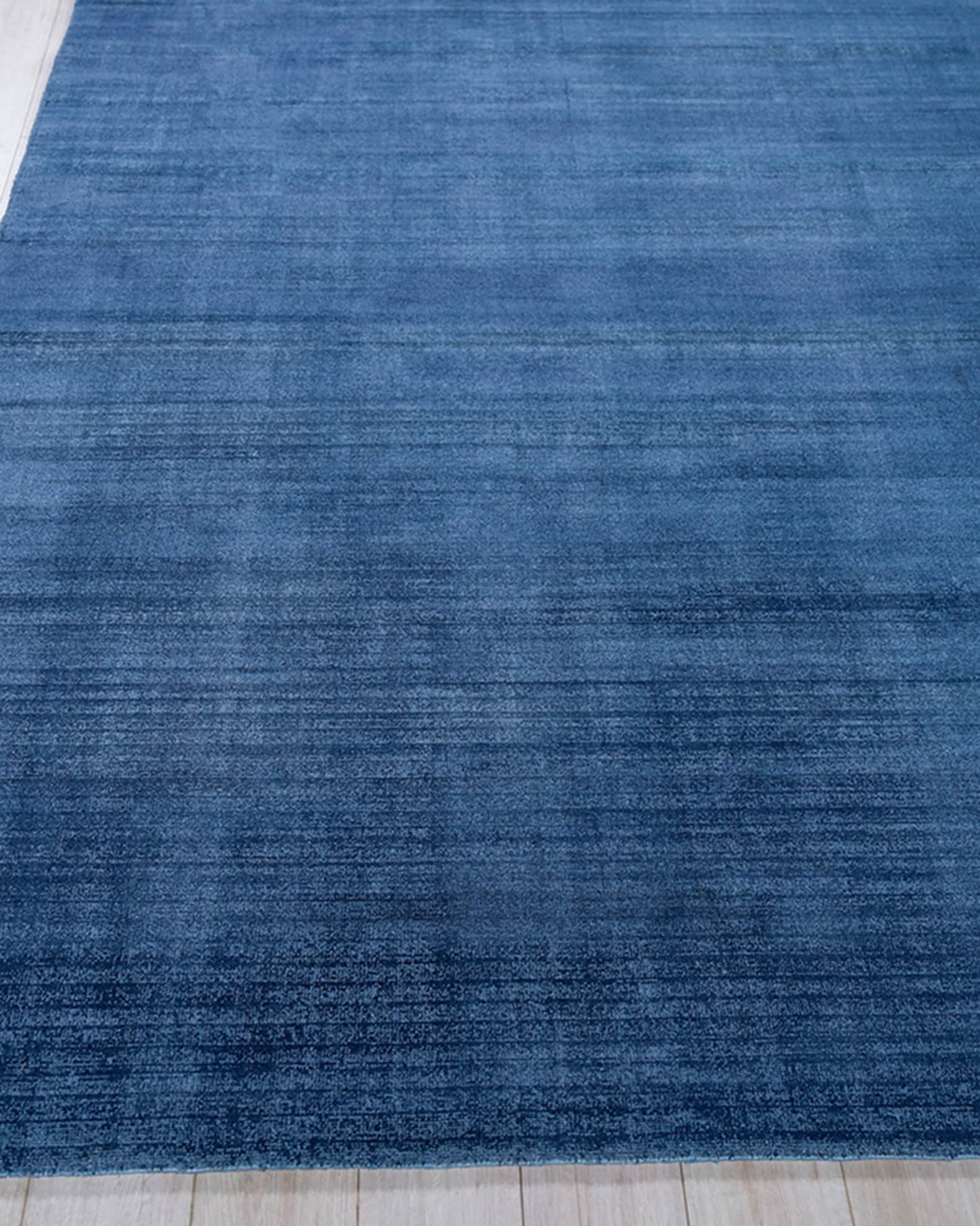 Exquisite Rugs Martelli Modern Hand-Loomed Navy Rug, 10' x 14' | Neiman ...