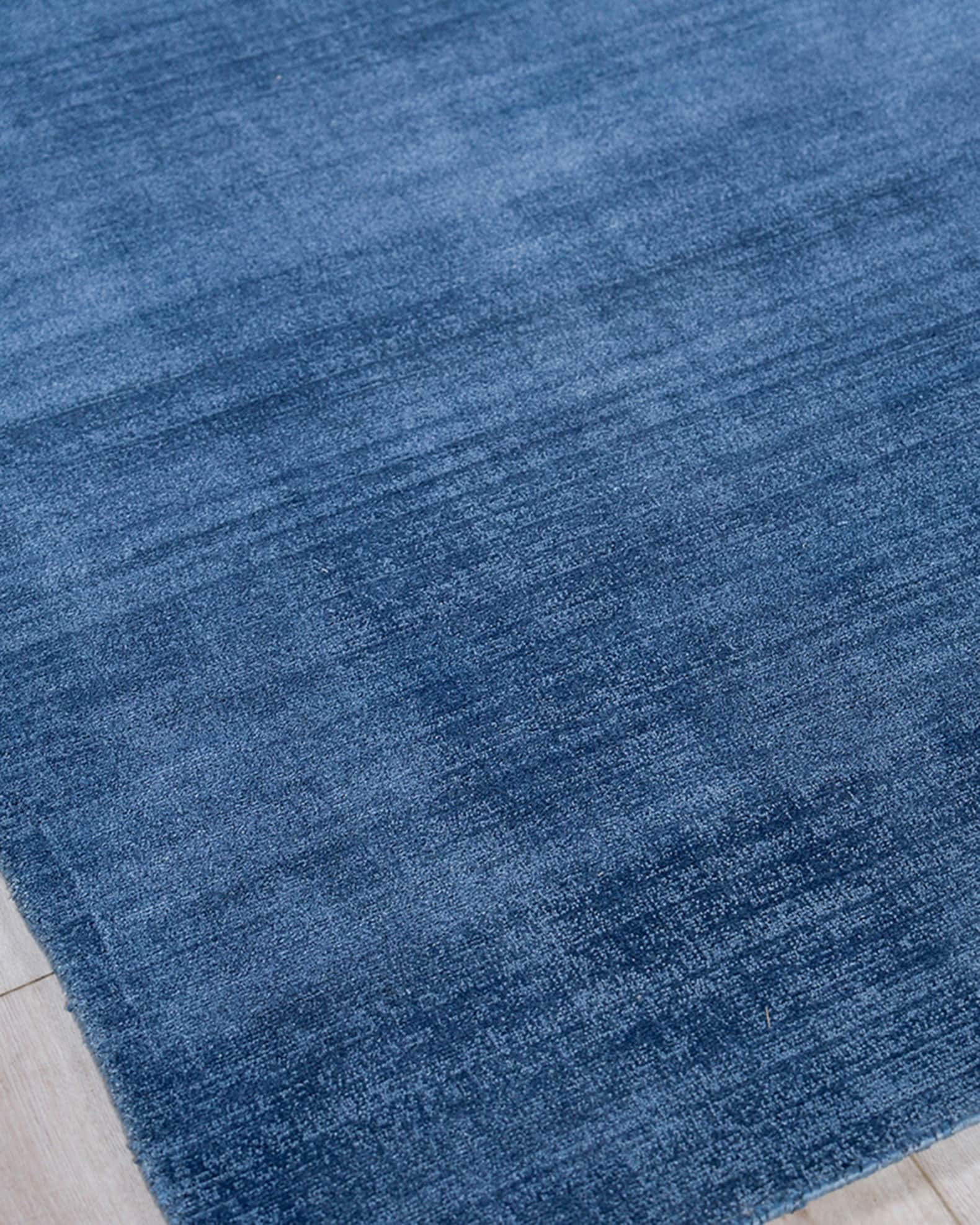 Exquisite Rugs Martelli Modern Hand-Loomed Navy Rug, 10' x 14' | Neiman ...