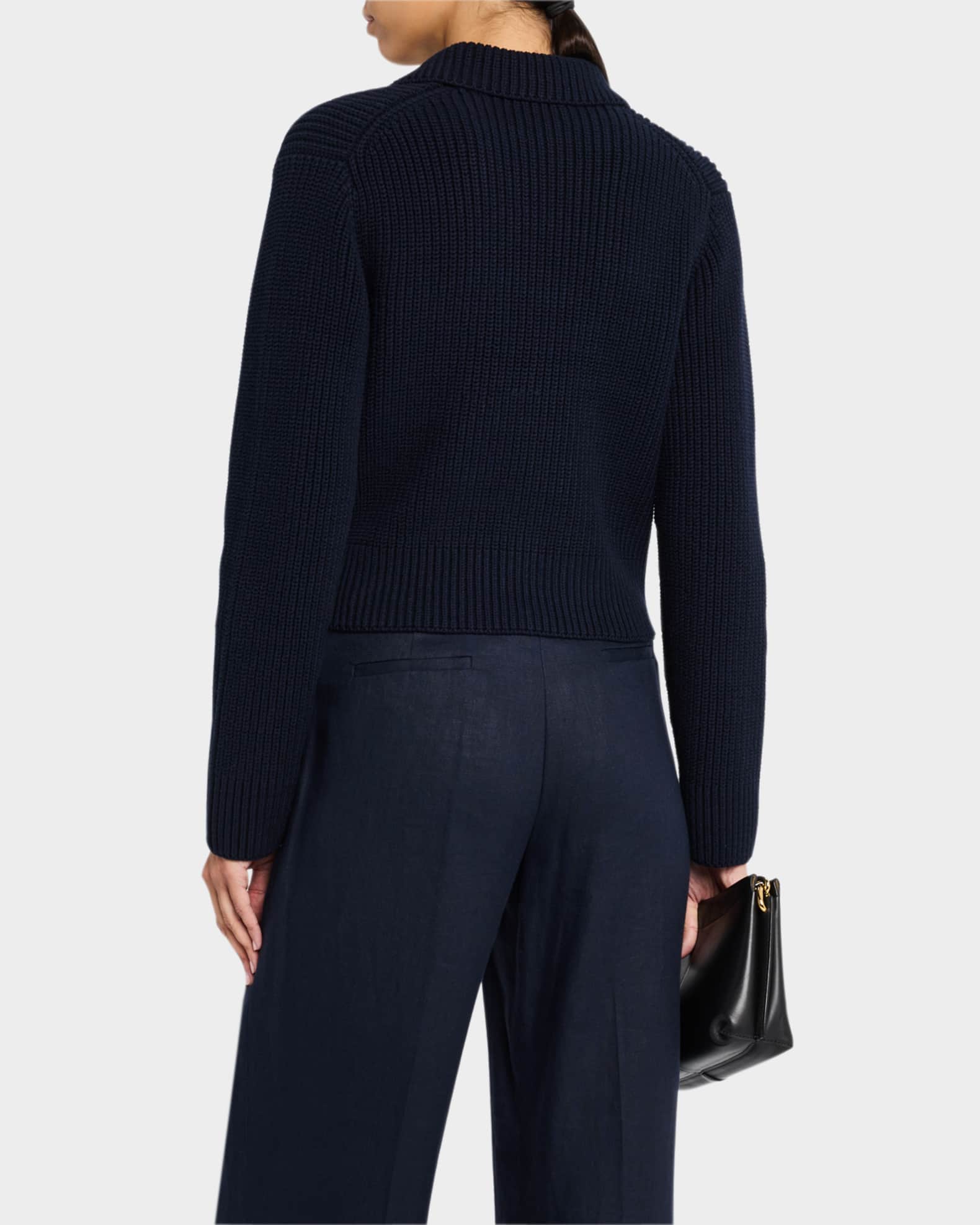 Vince Double-Breasted Sweater Jacket | Neiman Marcus