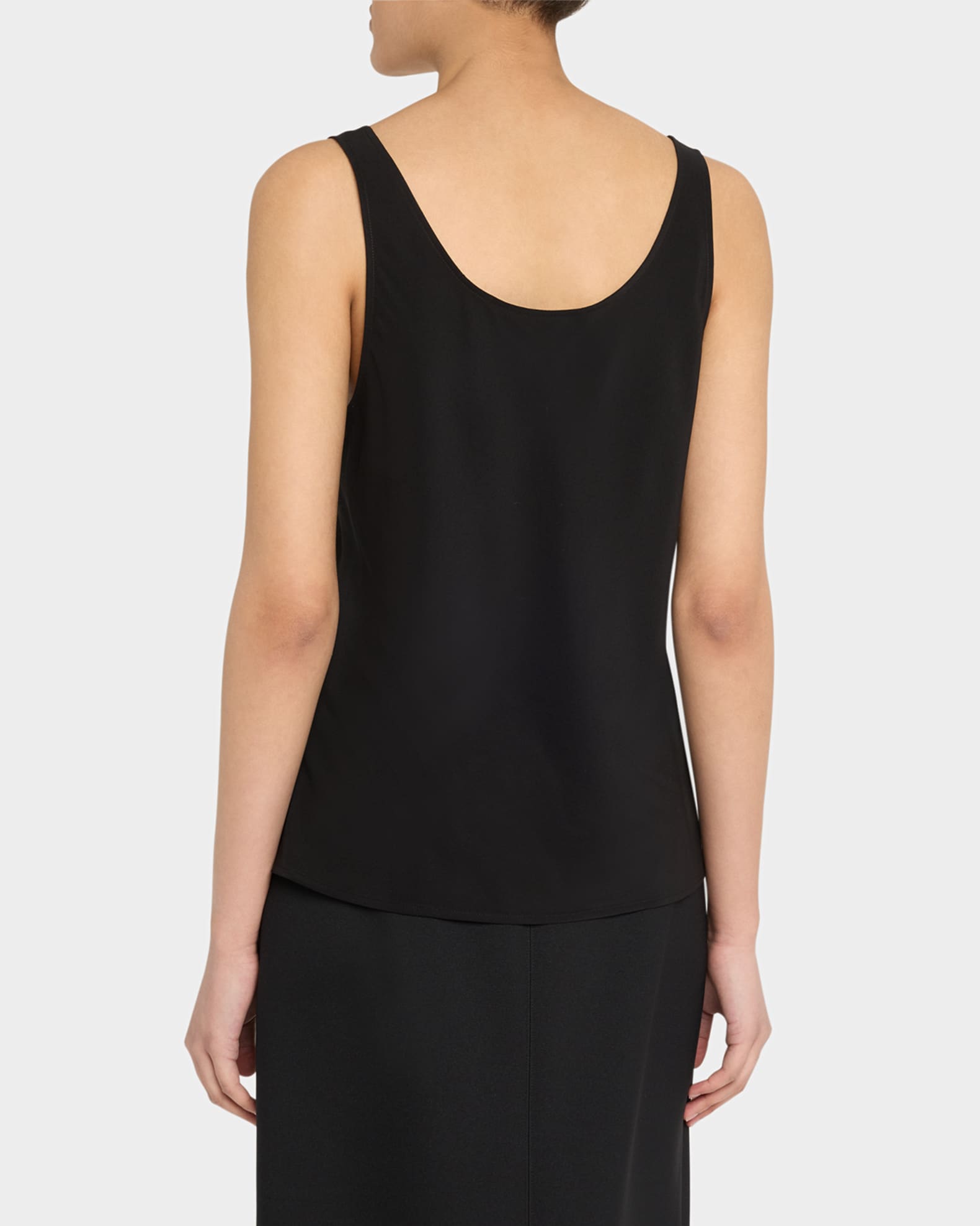 Vince Scoop-Neck Bias Tank Top | Neiman Marcus