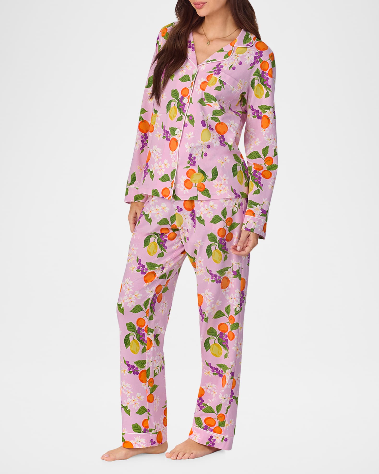 BedHead Pajamas Fruit-Print Organic Cotton Jersey Pajama Set | Neiman ...