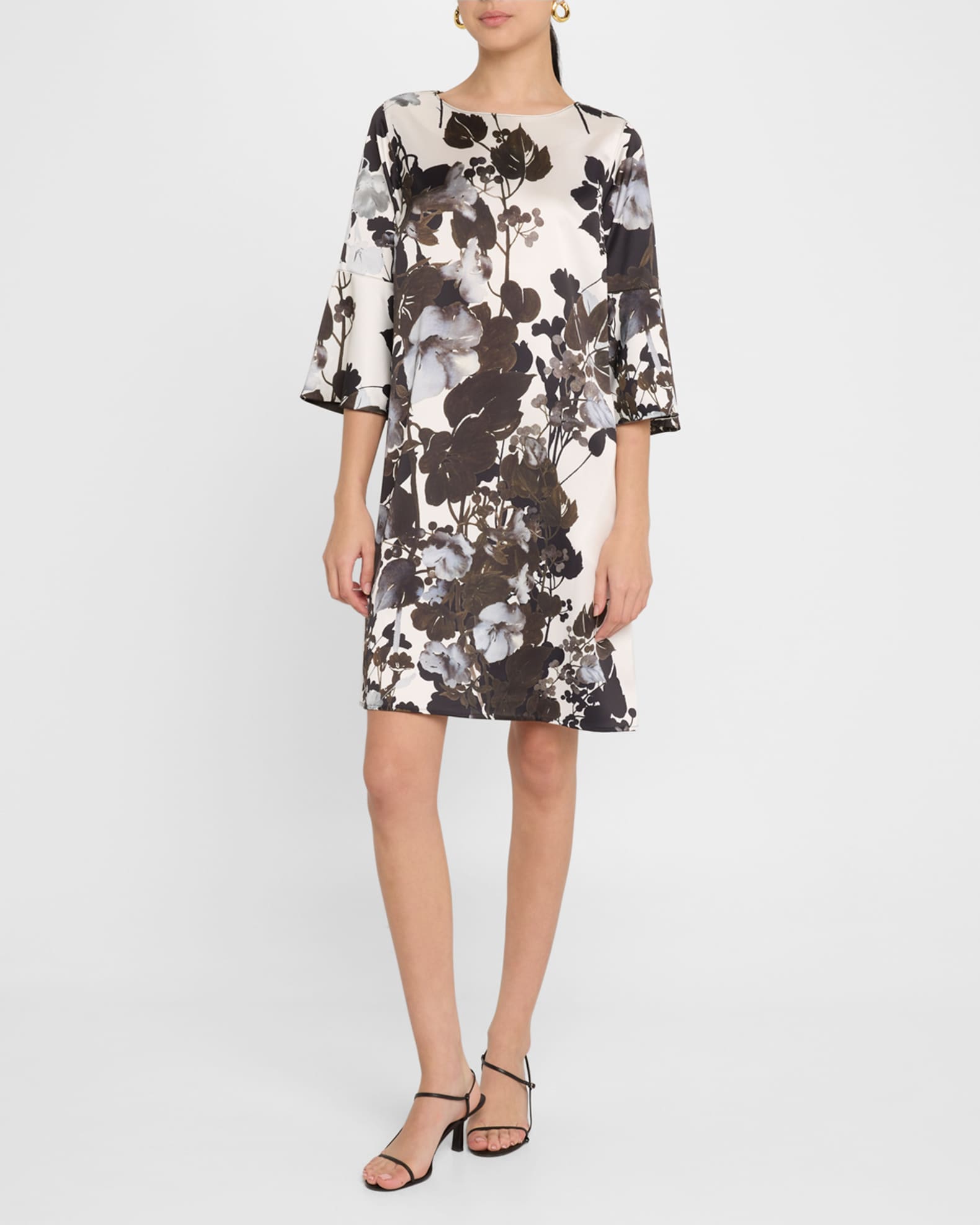 Caroline Rose Bella Floral-Print Shift Dress | Neiman Marcus