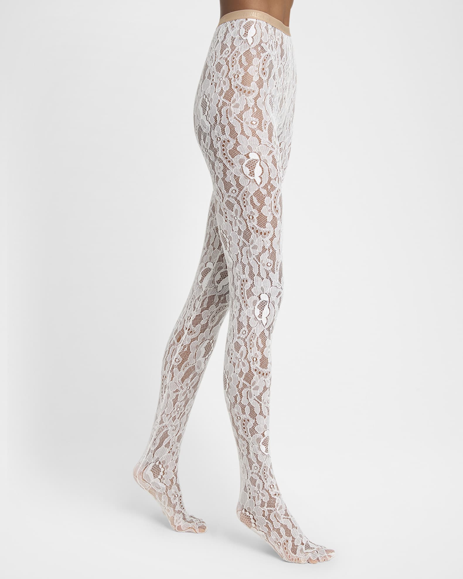 Valentino Garavani Lace Tights | Neiman Marcus