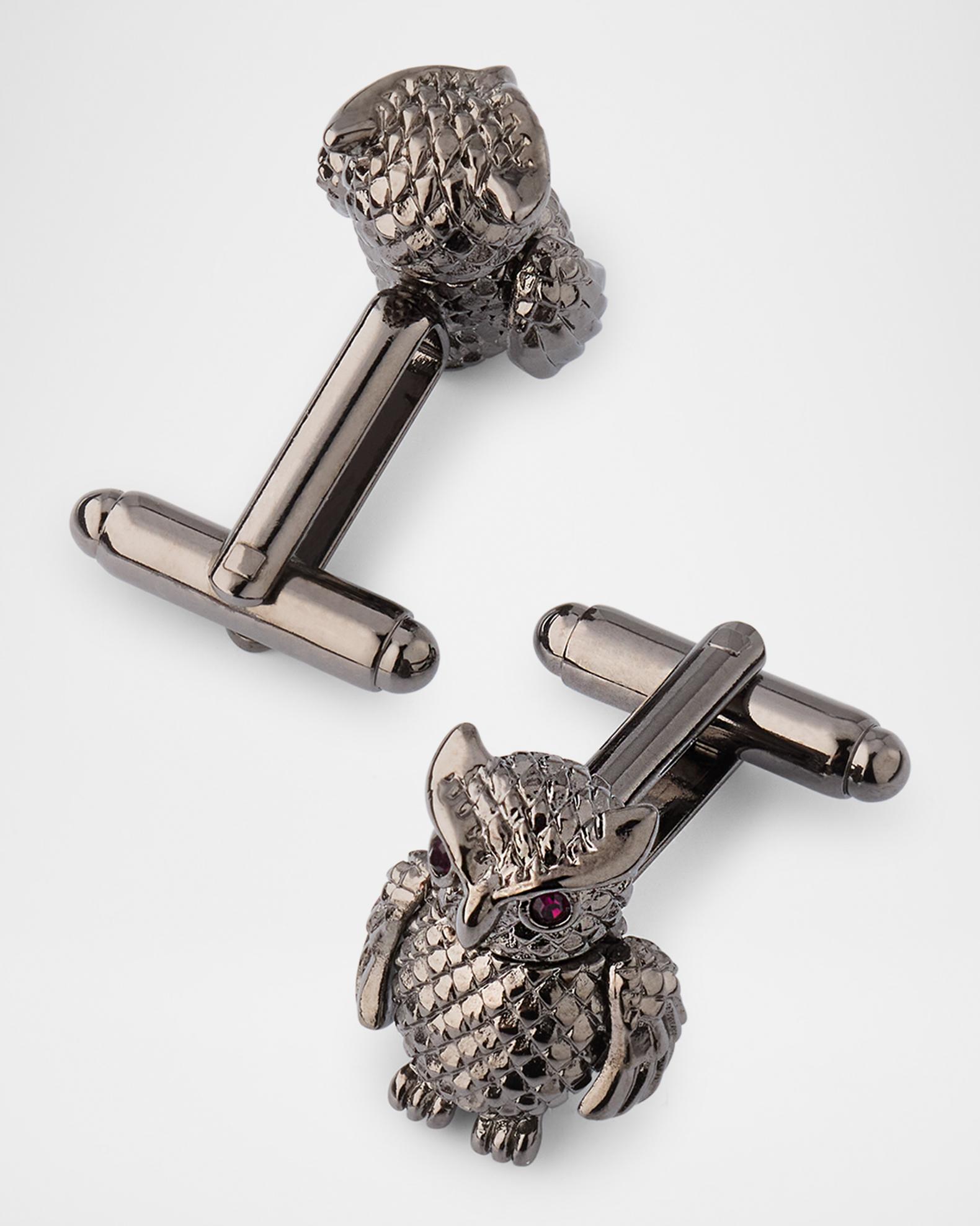 Link Up Men's Owl Moving Wings Cufflinks | Neiman Marcus