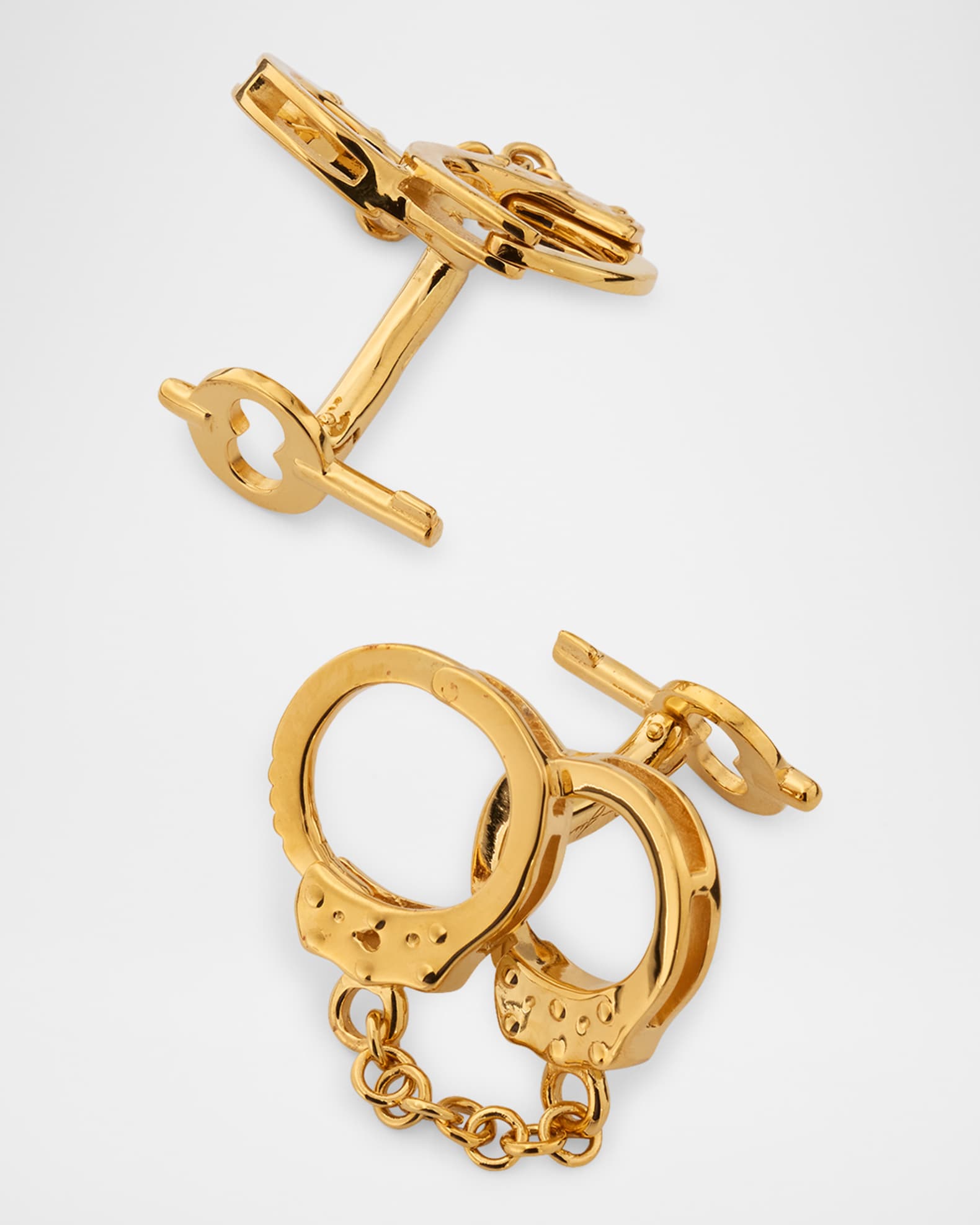 Jan Leslie Men's 18K Gold Vermeil Handcuff Cufflinks | Neiman Marcus