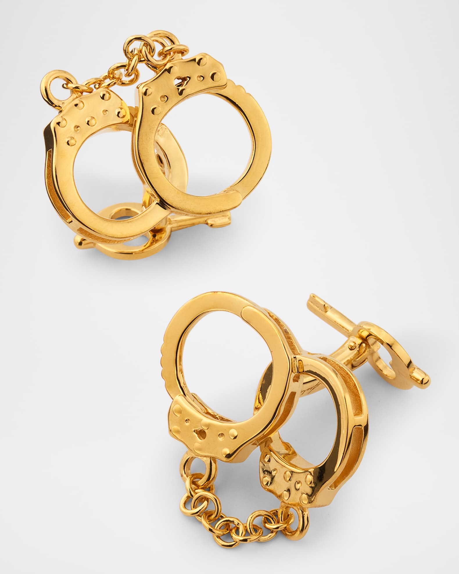 Jan Leslie Men's 18K Gold Vermeil Handcuff Cufflinks | Neiman Marcus