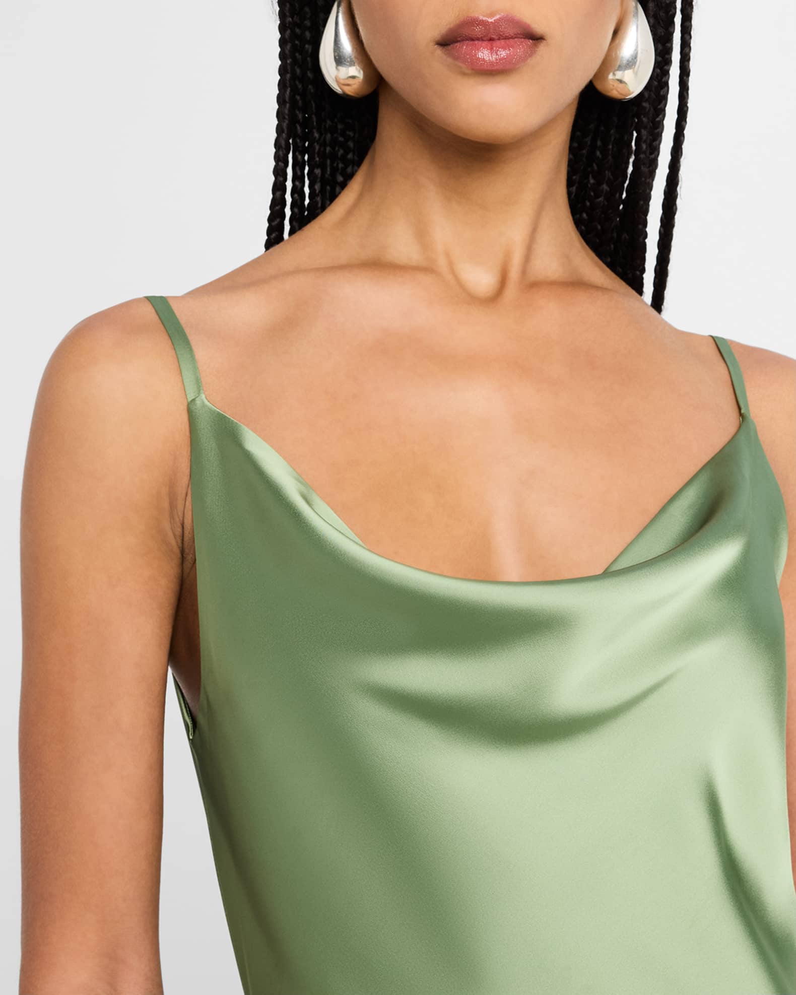 Norma Kamali Maria Satin Slip Dress | Neiman Marcus