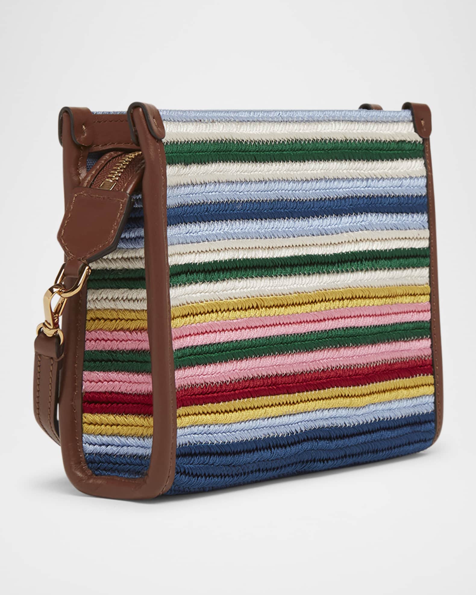 Etro Striped Pouch Clutch Bag | Neiman Marcus