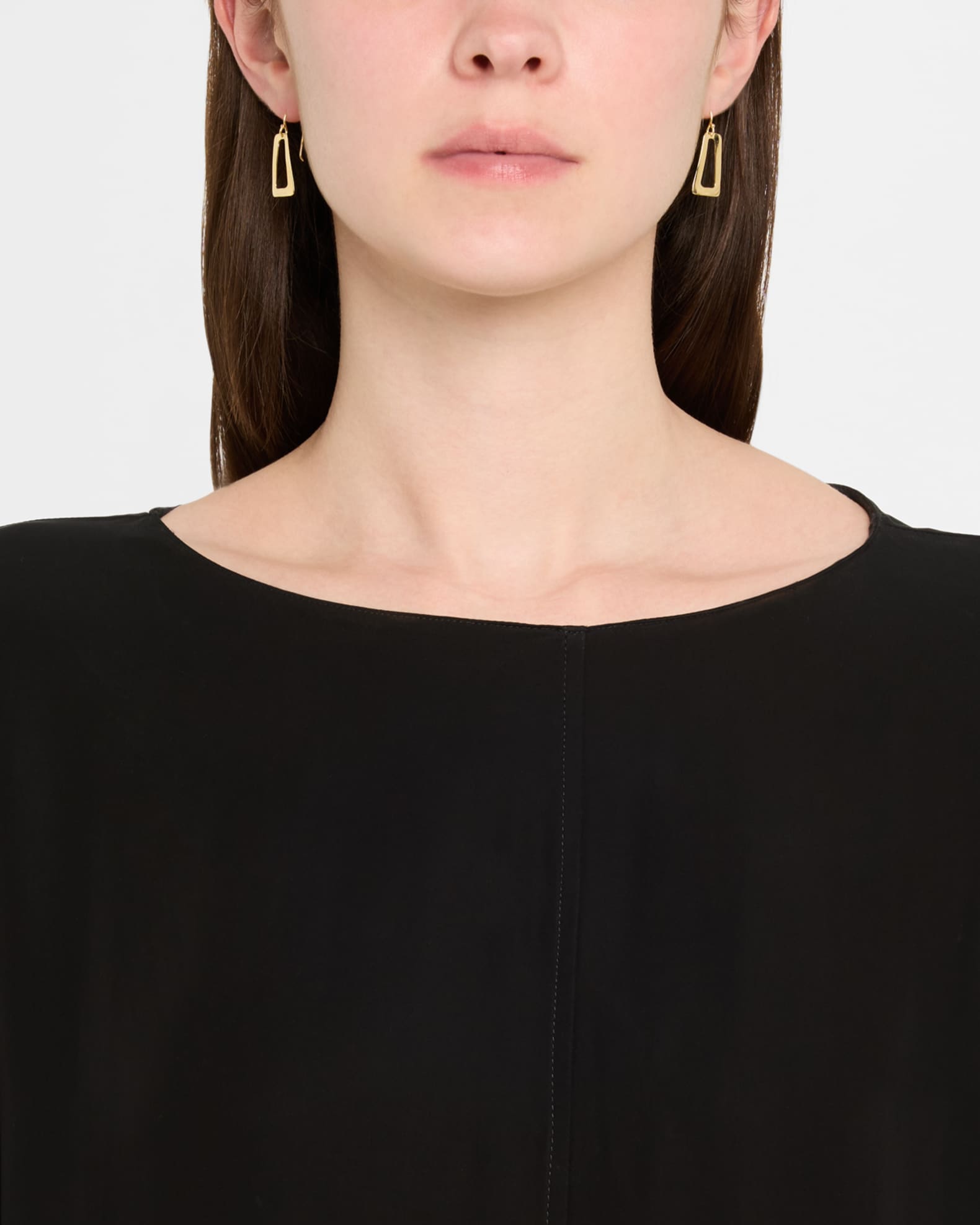 Ippolita 18K Classico Small Wavy Open Shape Earrings | Neiman Marcus