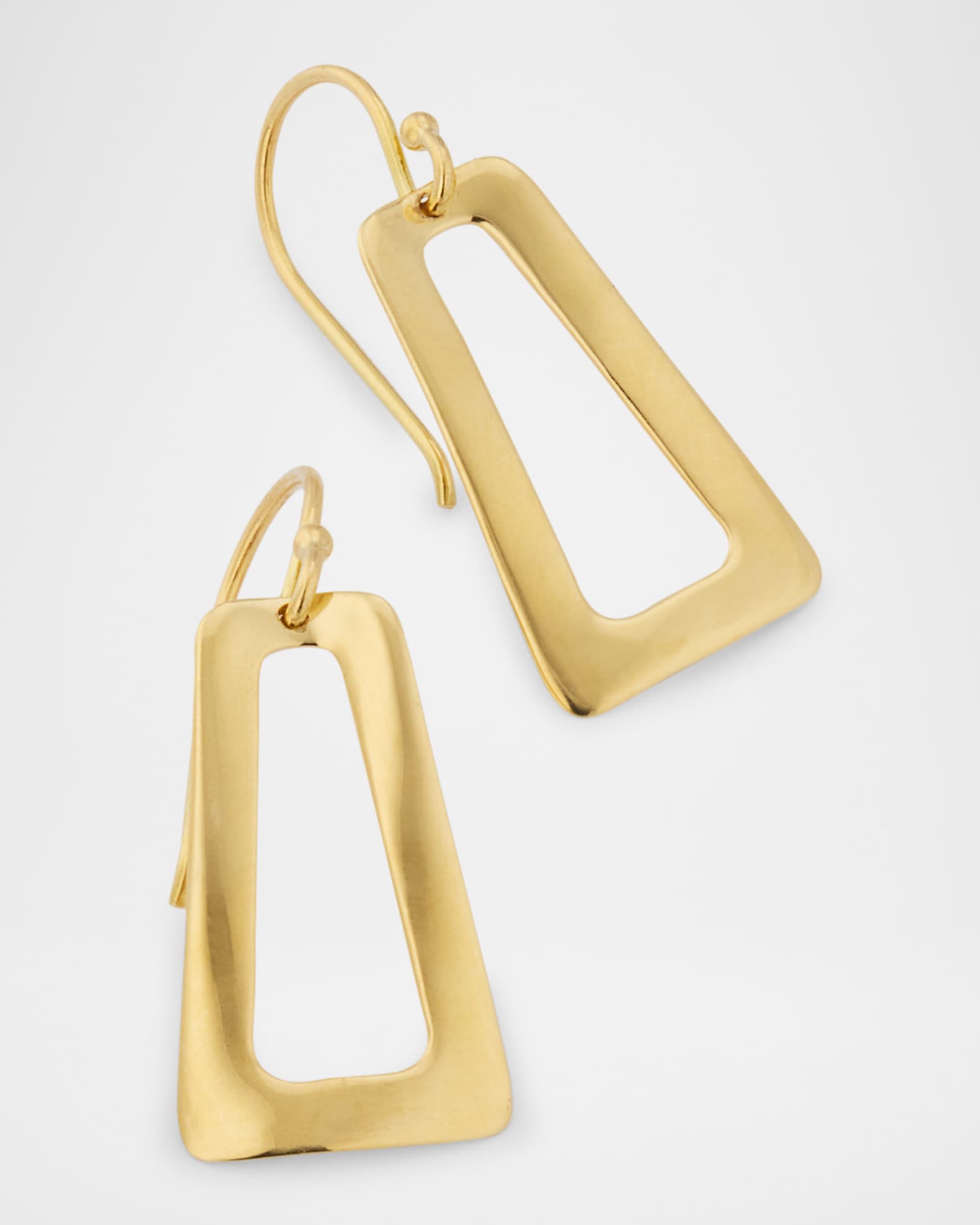 Ippolita 18K Classico Small Wavy Open Shape Earrings | Neiman Marcus