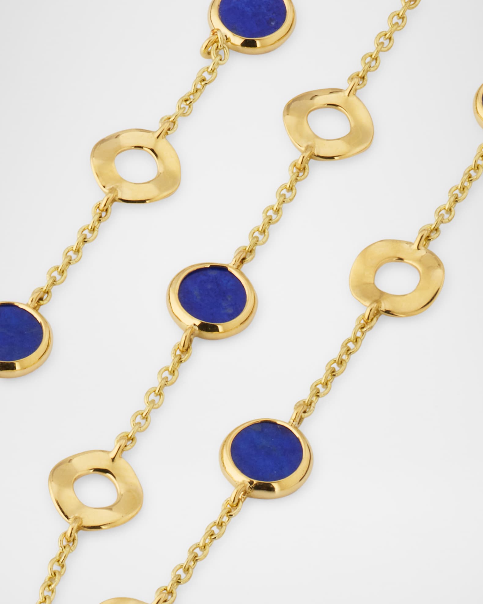 Ippolita 18K Polished Rock Candy Wavy Disc and Lapis Stone Slice ...