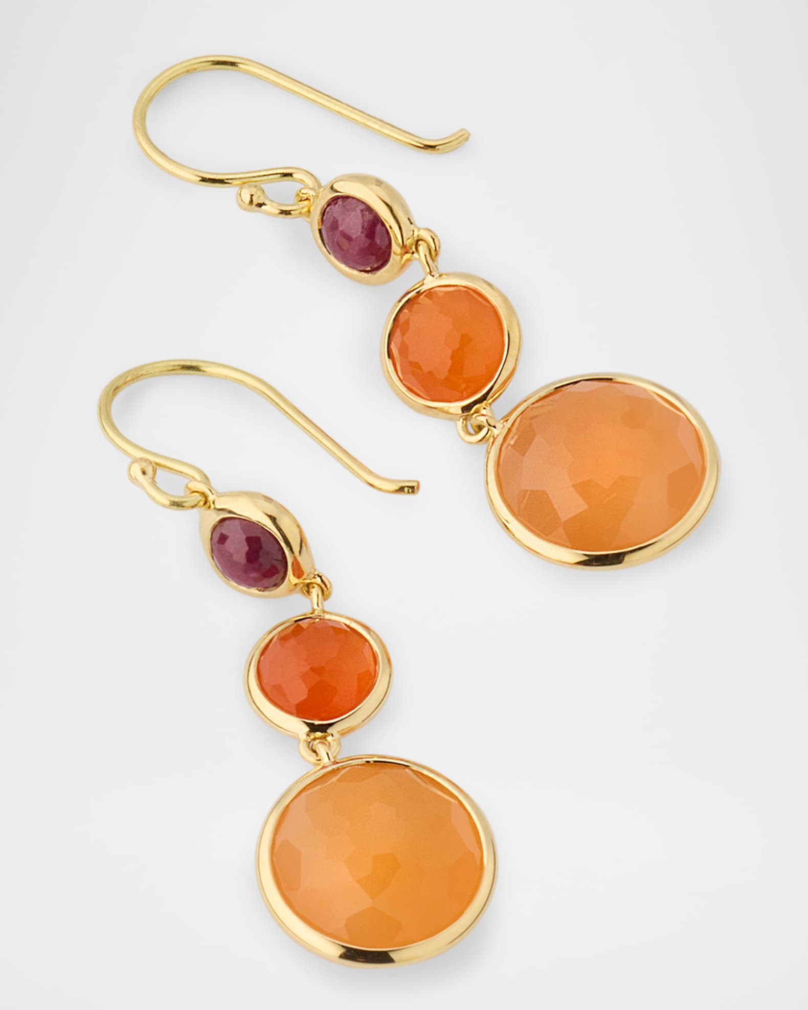 Ippolita Lollipop 18K Yellow Gold Small 3-Stone Drop Earrings | Neiman ...