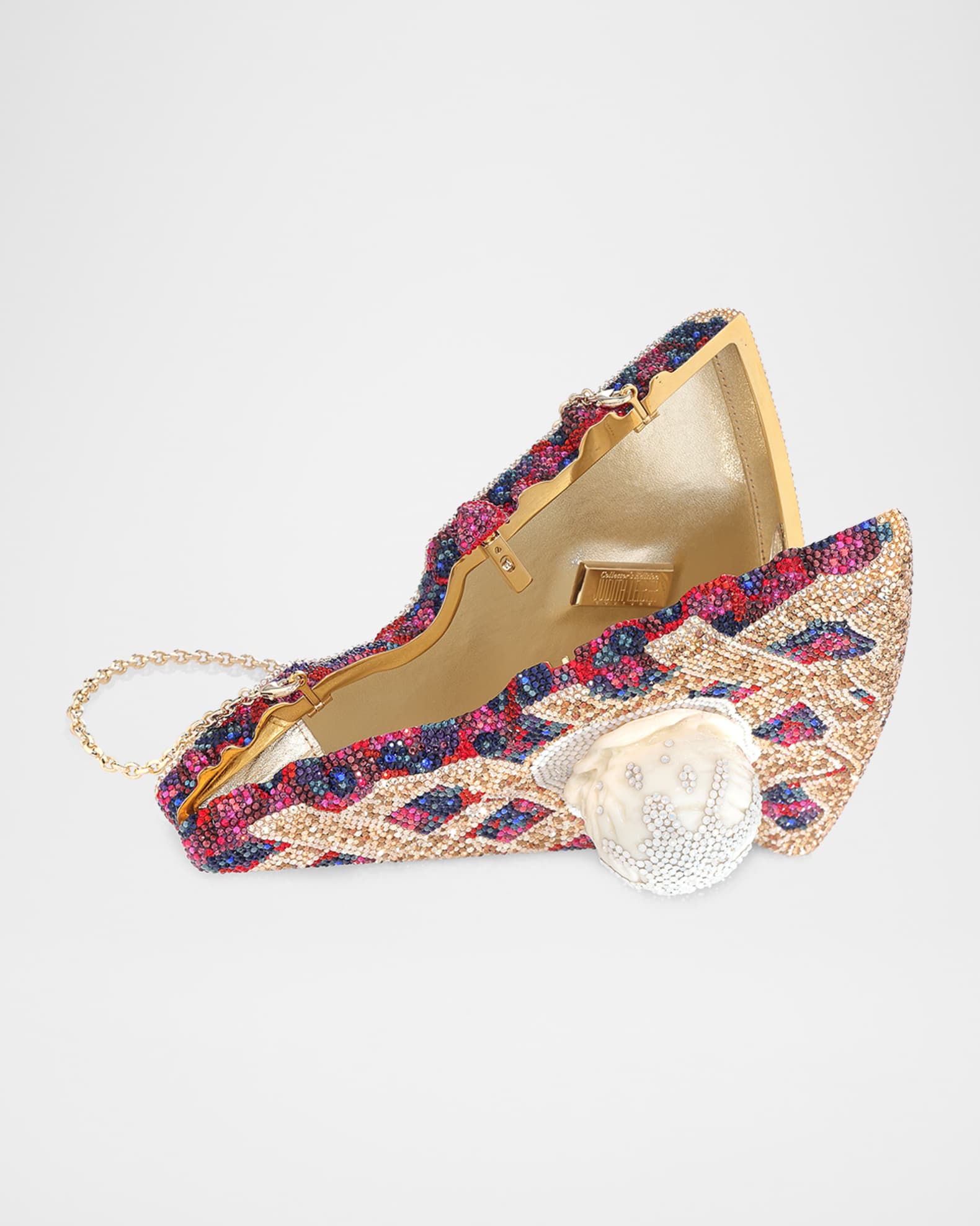 Judith Leiber Couture A La Mode Pie Slice Crystal Clutch Bag | Neiman ...