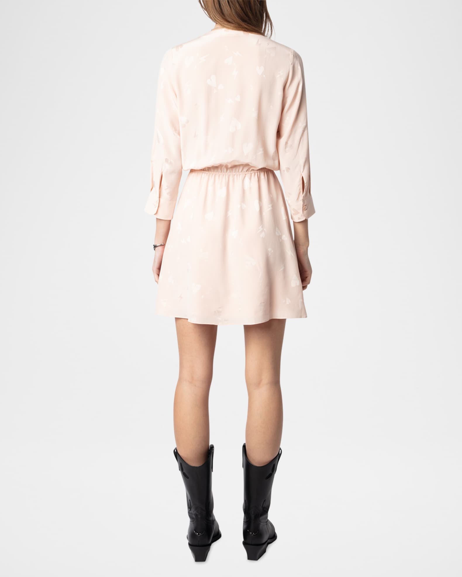Zadig & Voltaire Rucas Flash Heart Mini Dress | Neiman Marcus