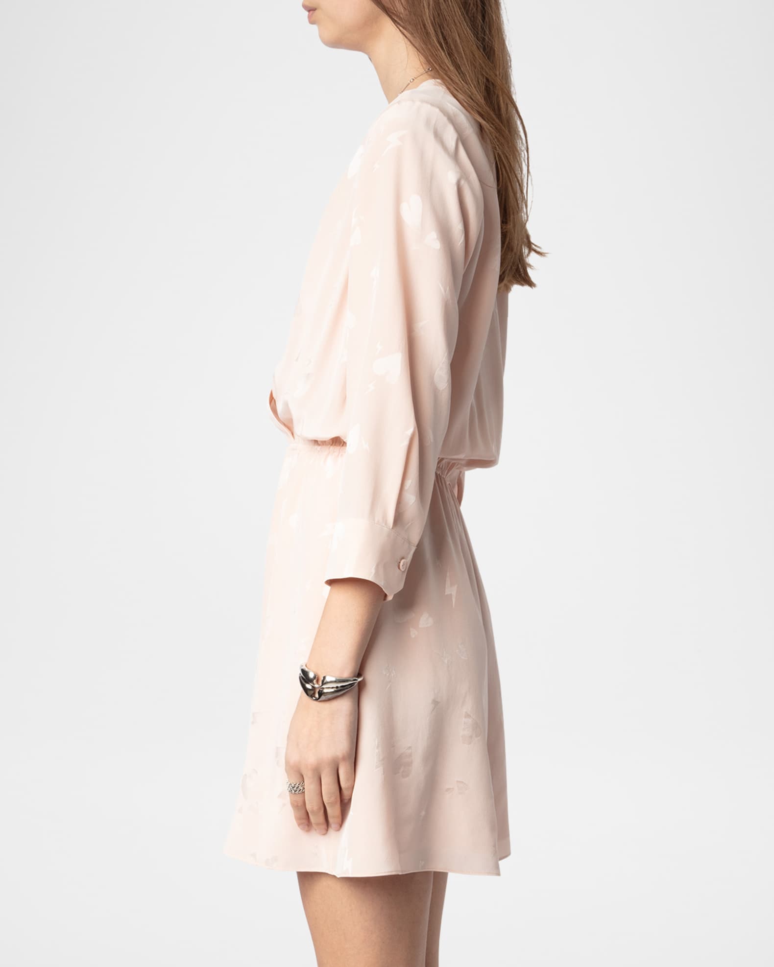 Zadig & Voltaire Rucas Flash Heart Mini Dress | Neiman Marcus