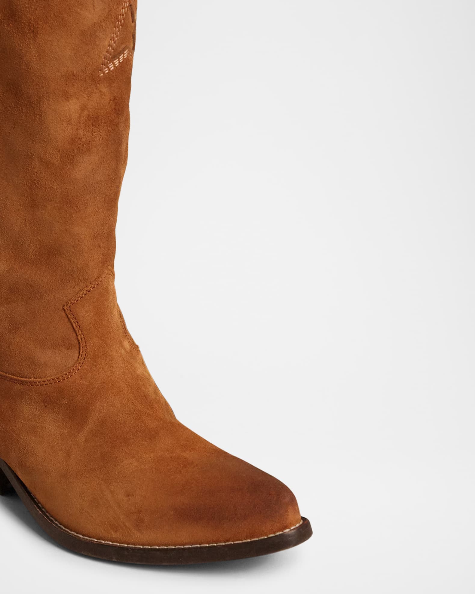Golden Goose Wish Star Embroidered Suede Cowboy Boots | Neiman Marcus
