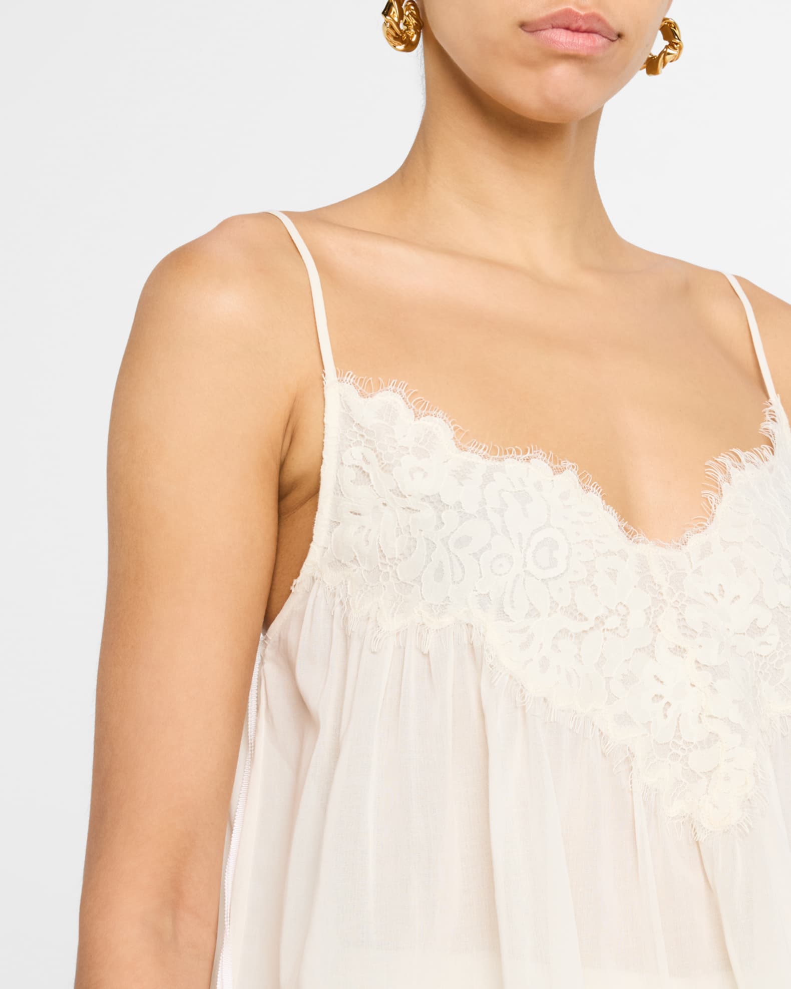 A.L.C. Macy Lace-Trim Top | Neiman Marcus