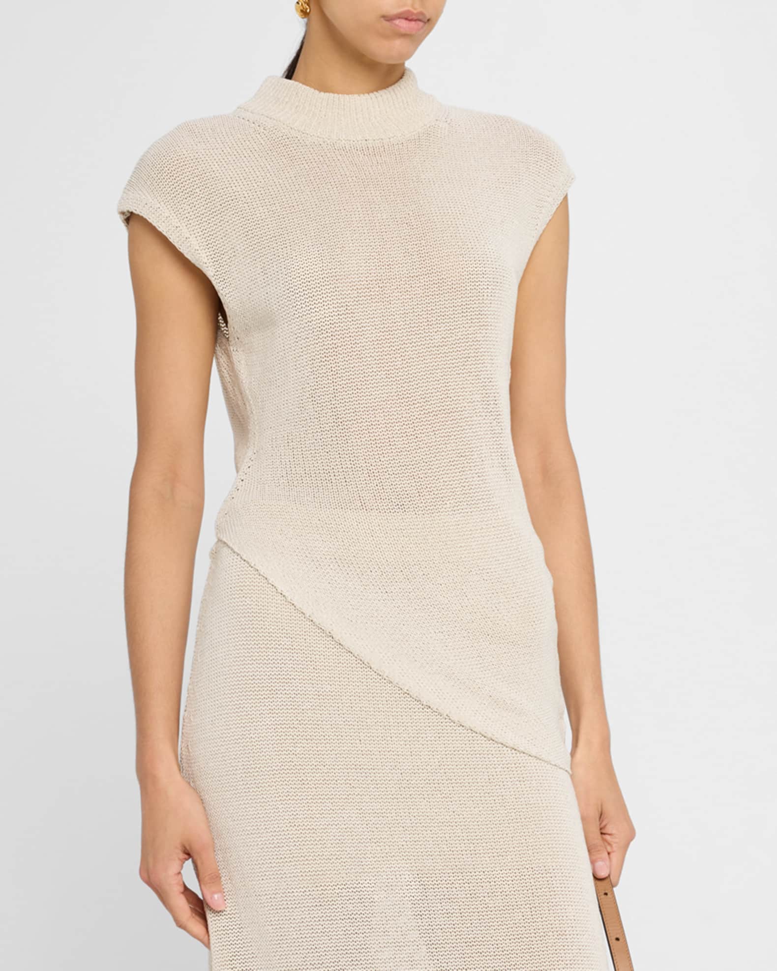A.L.C. Edith Asymmetric Knit Top | Neiman Marcus