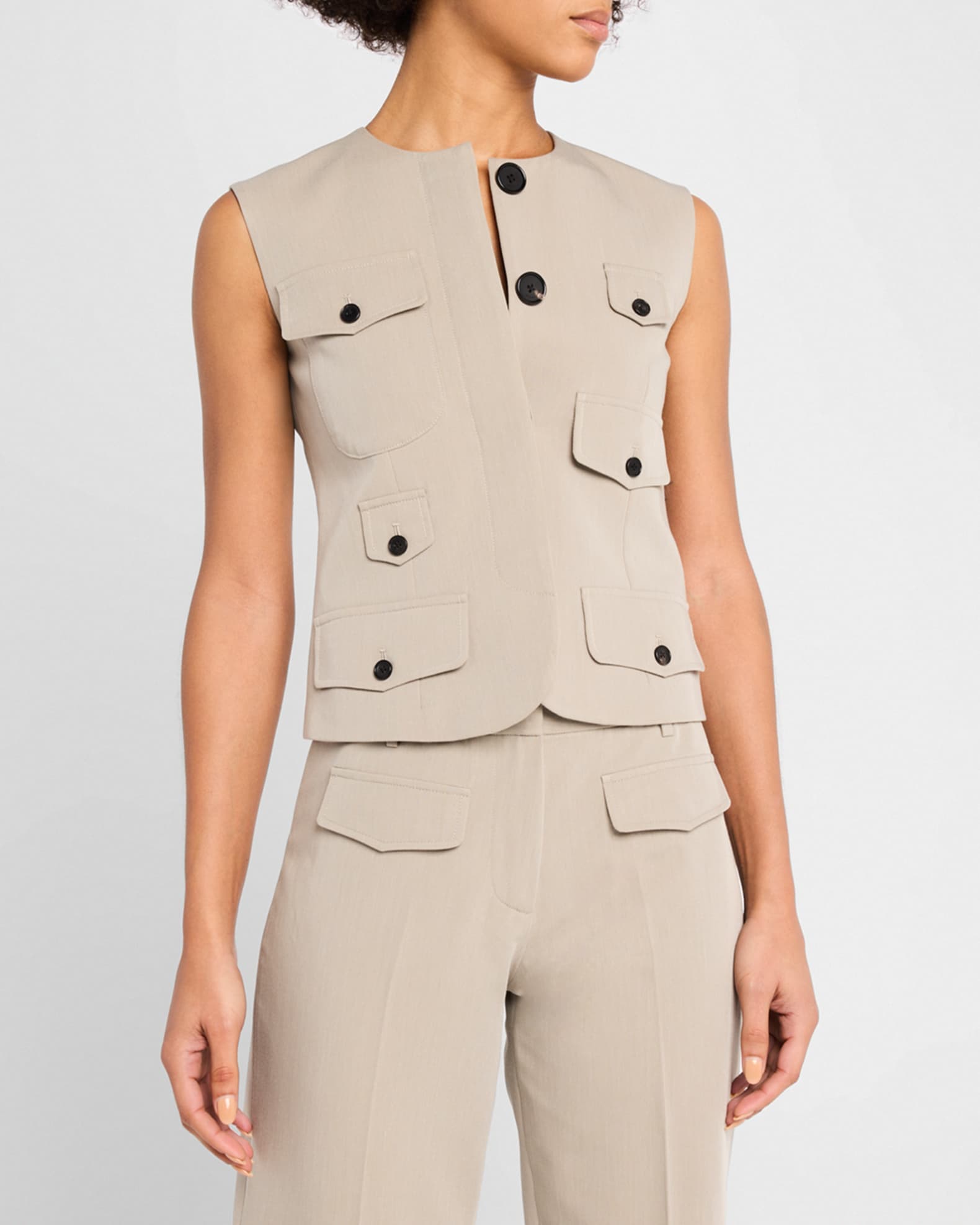 Wynn Hamlyn Fitted Utility Vest | Neiman Marcus