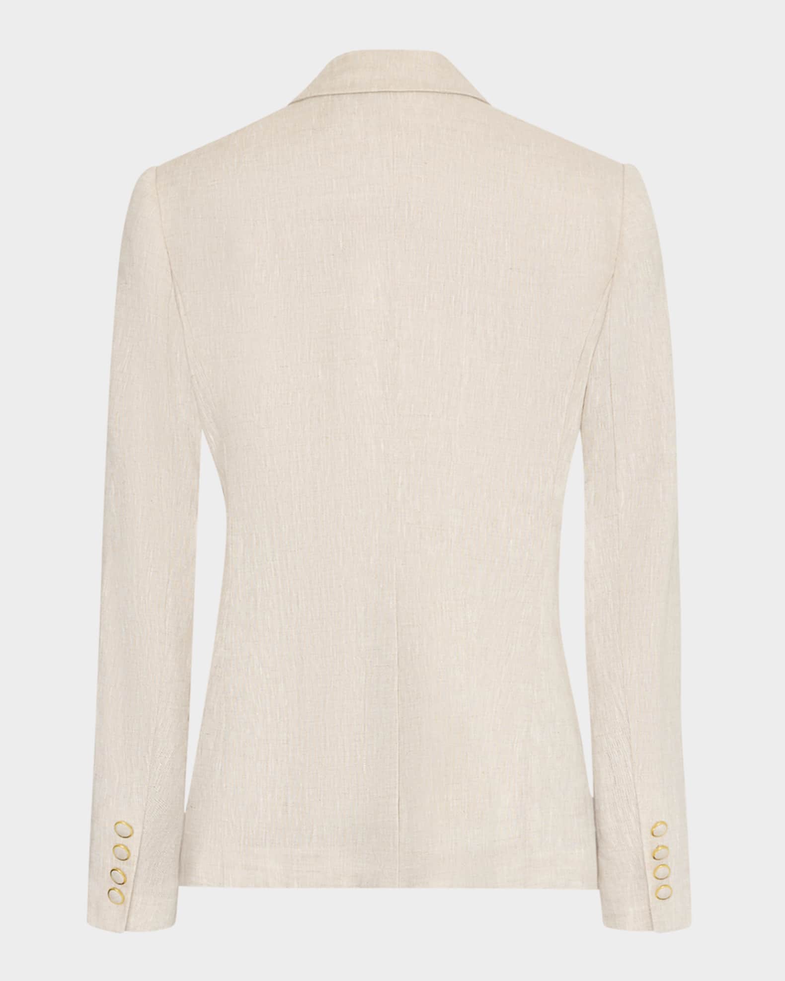 Milly Alexa Single-Button Linen Blend Blazer | Neiman Marcus