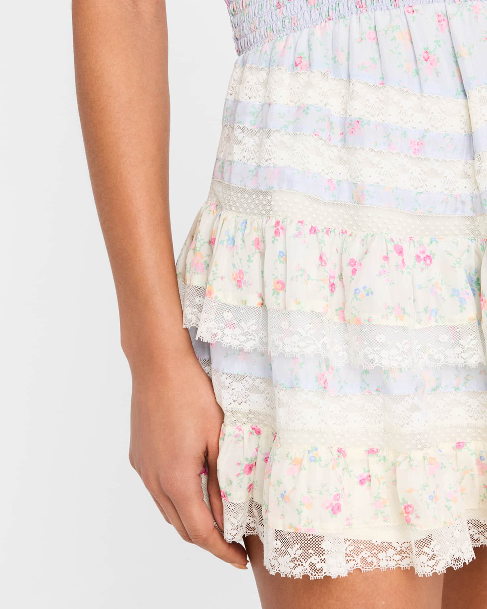 LoveShackFancy Prim Halter Mini Dress | Neiman Marcus