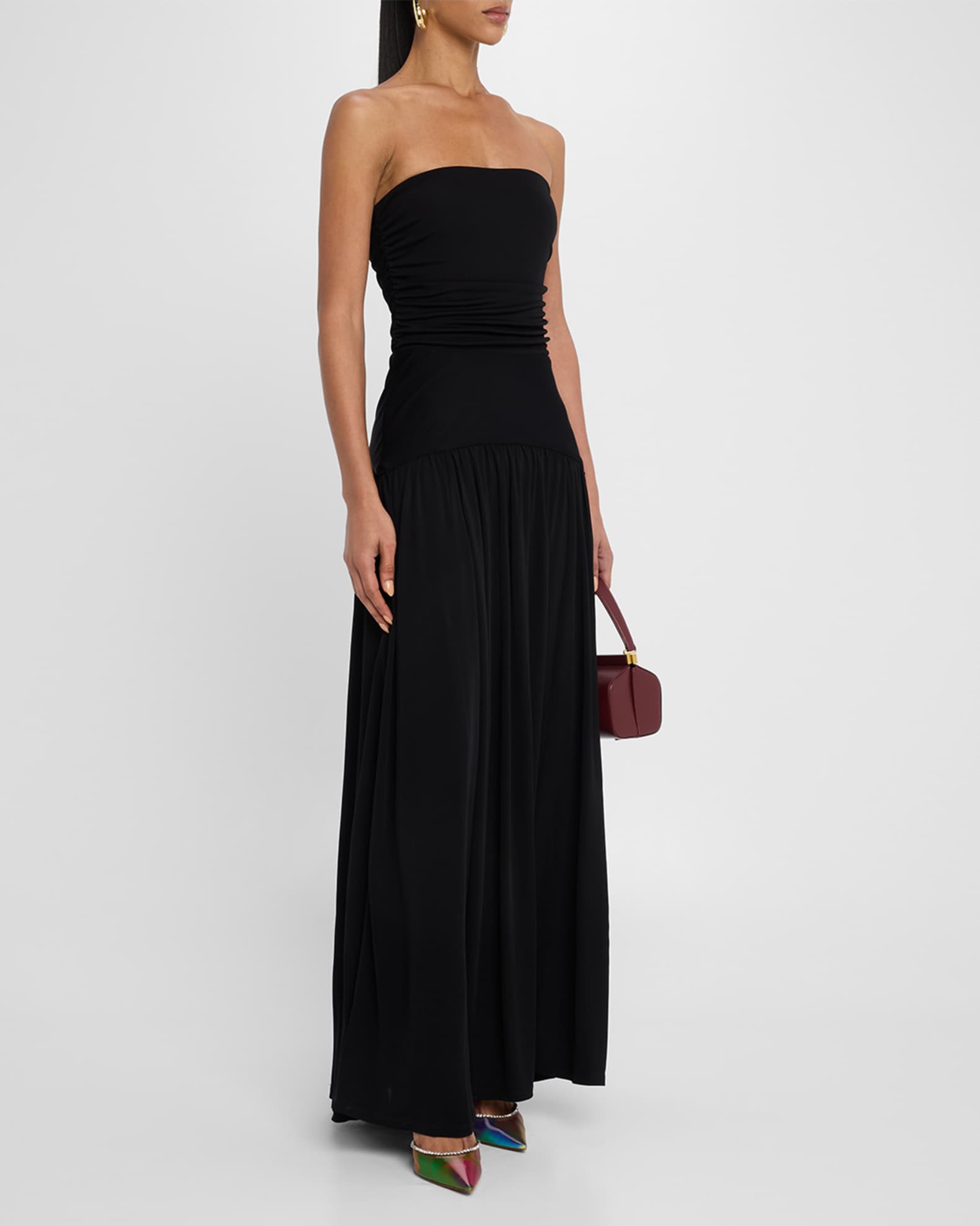 STAUD Mariana Strapless Maxi Dress | Neiman Marcus