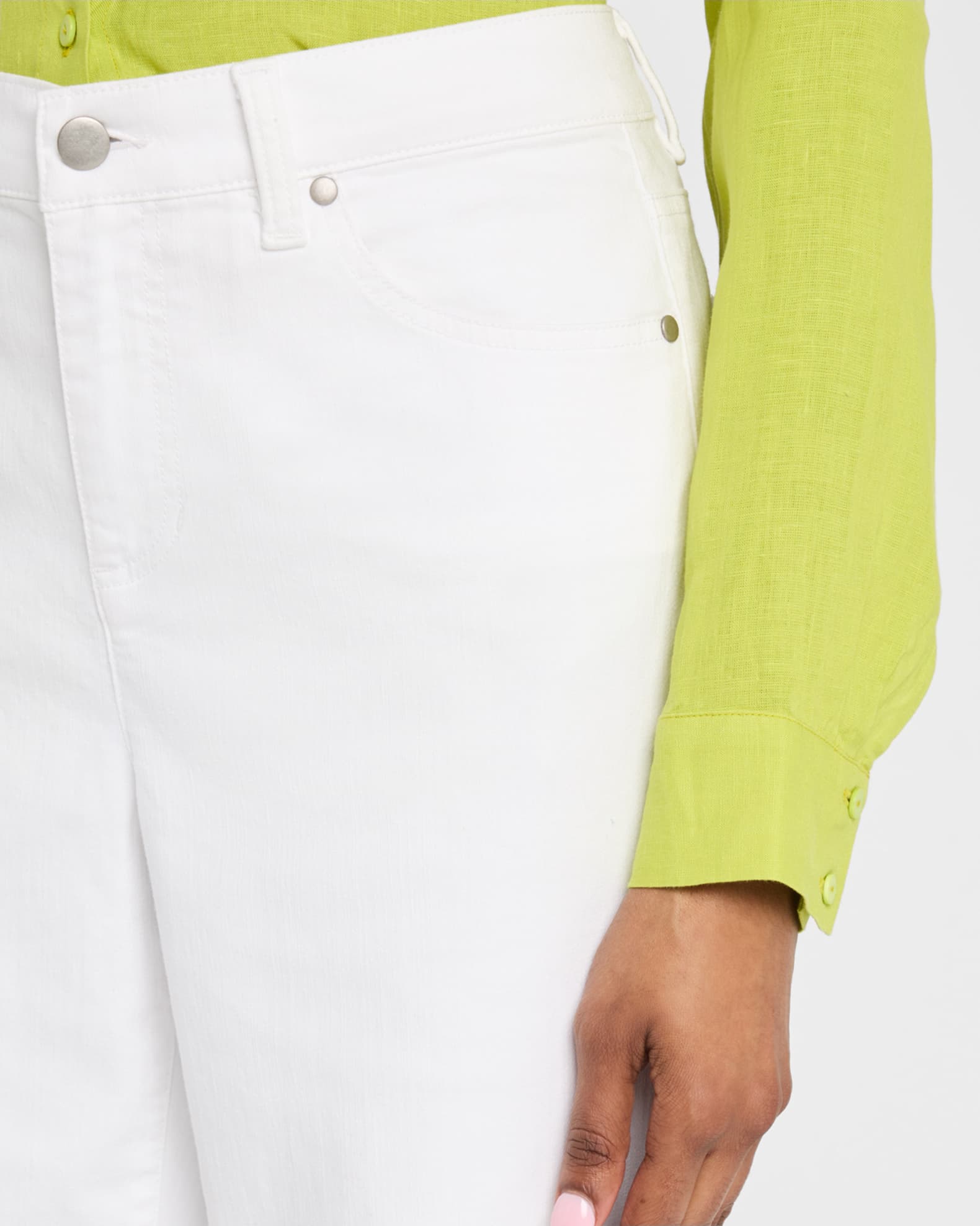 Eileen Fisher Cropped Stretch Cotton Denim Jeans | Neiman Marcus
