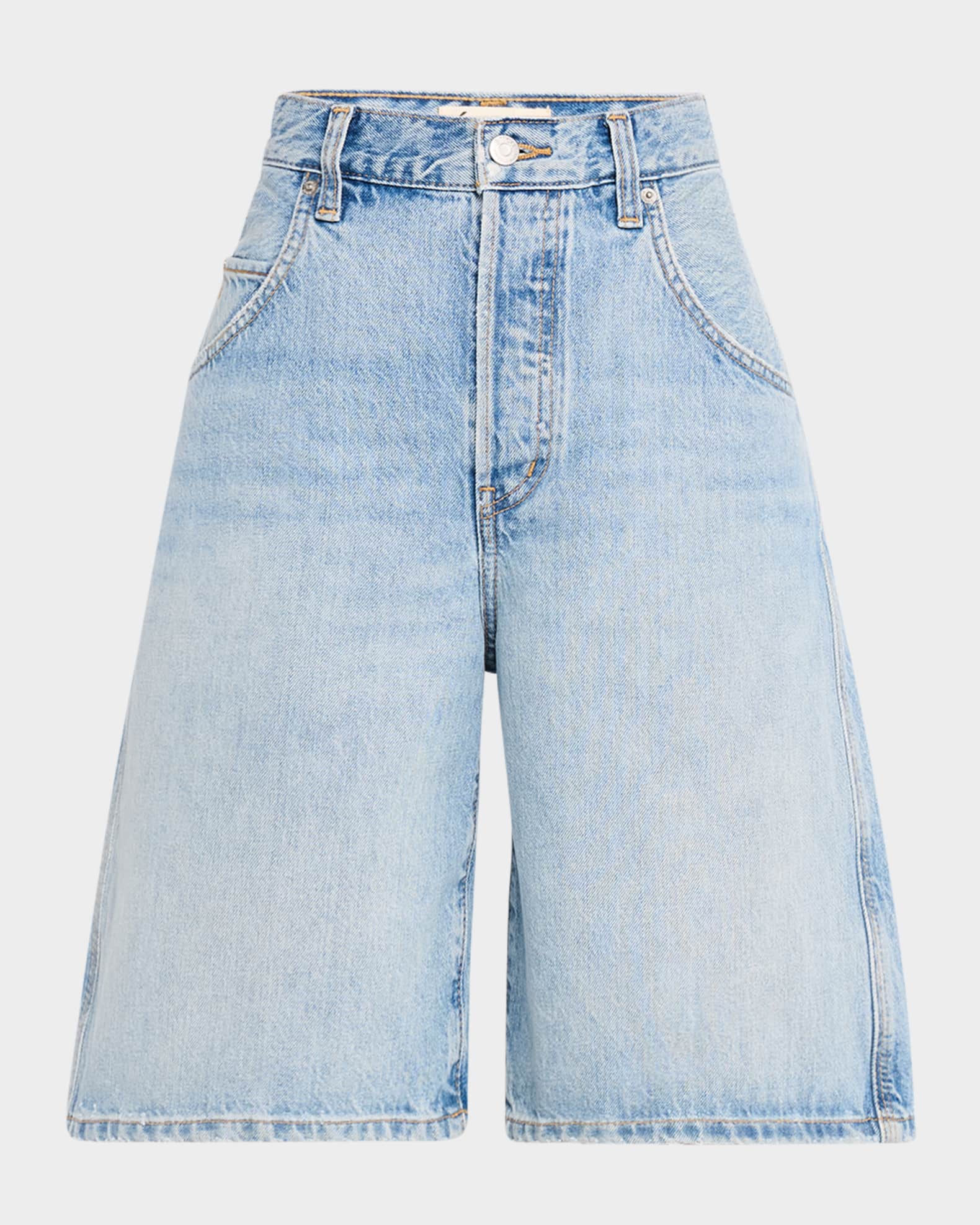 ETICA Grainger Long Denim Shorts | Neiman Marcus