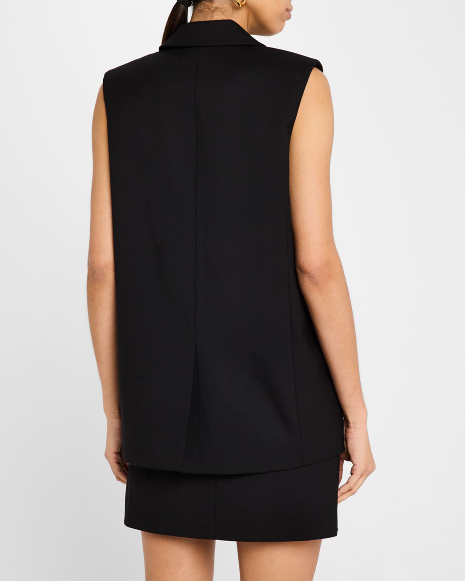 ARGENT Bowery Double-Breasted Seasonless Wool Vest | Neiman Marcus