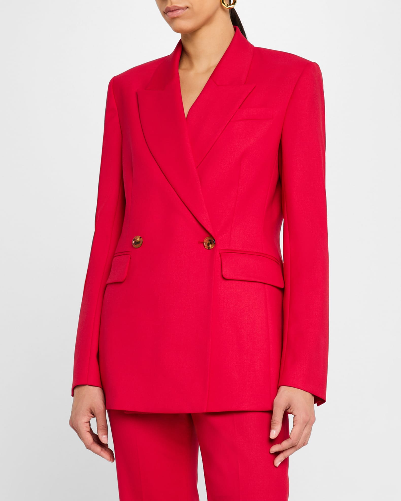 ARGENT Cooper Double-Breasted Seasonless Wool Blazer | Neiman Marcus
