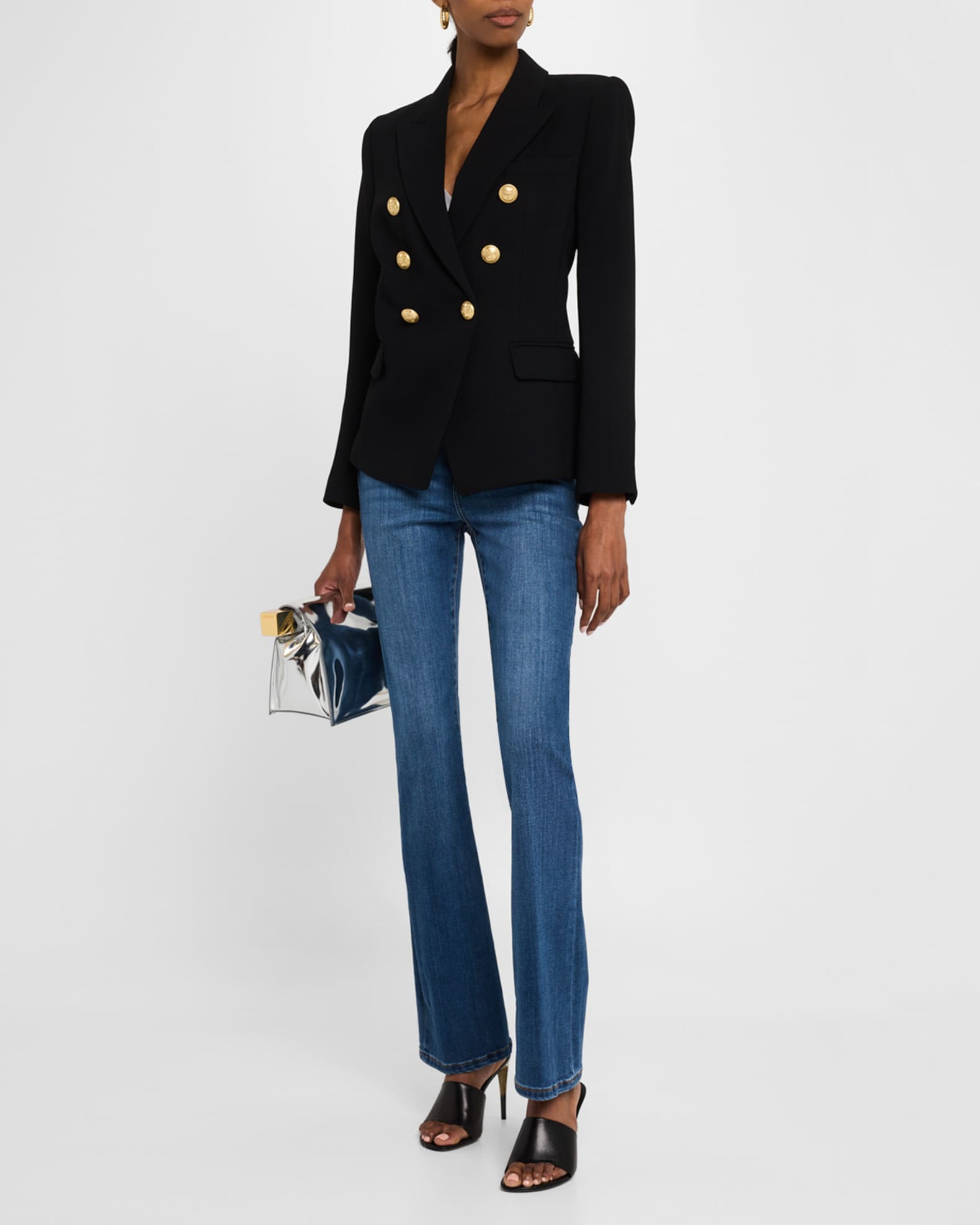 Kobi Halperin Jaxy Double-Breasted Blazer Jacket | Neiman Marcus
