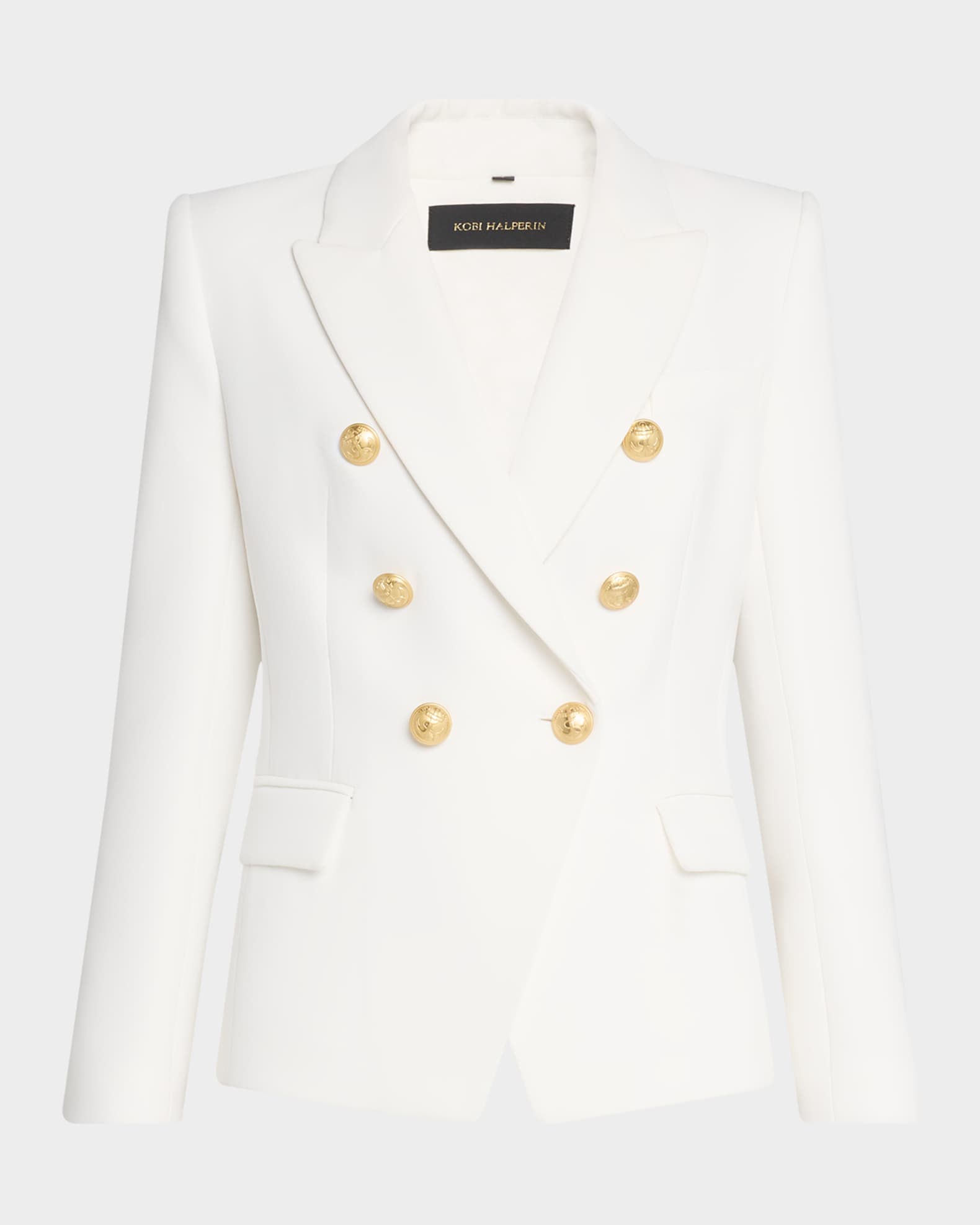 Kobi Halperin Jaxy Double-Breasted Blazer Jacket | Neiman Marcus