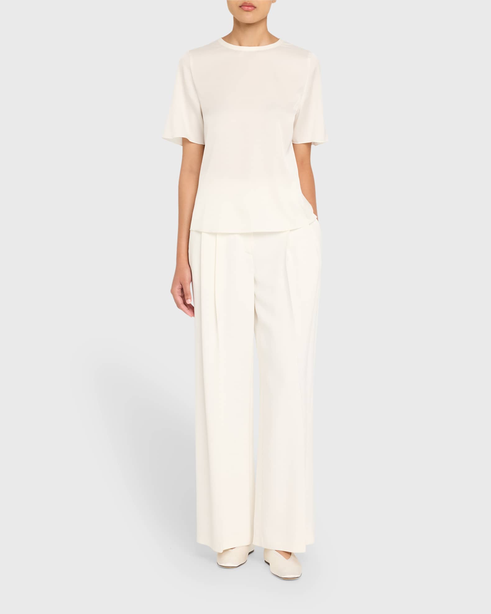 Kobi Halperin Maryl Crewneck Silk Blouse | Neiman Marcus