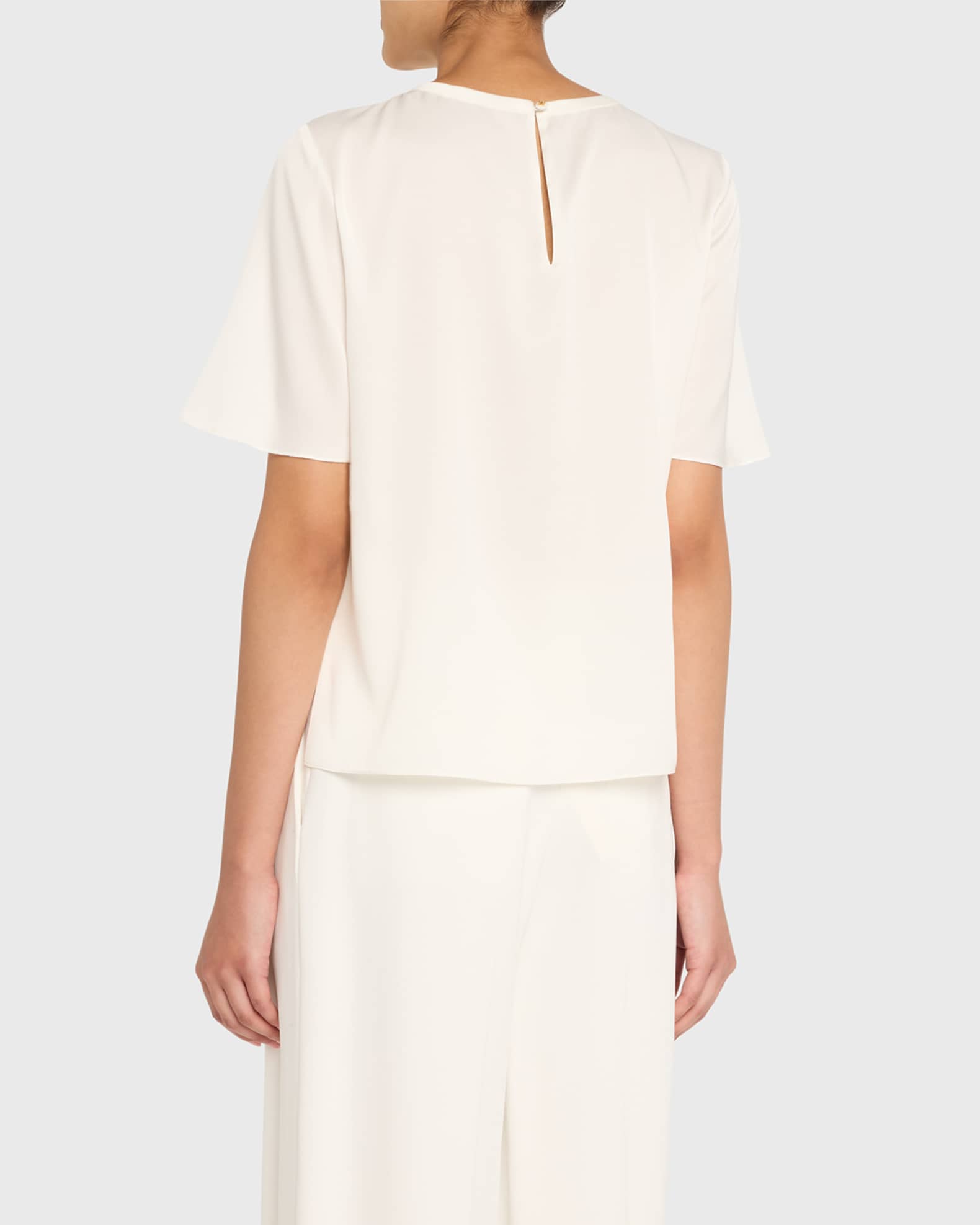 Kobi Halperin Maryl Crewneck Silk Blouse | Neiman Marcus