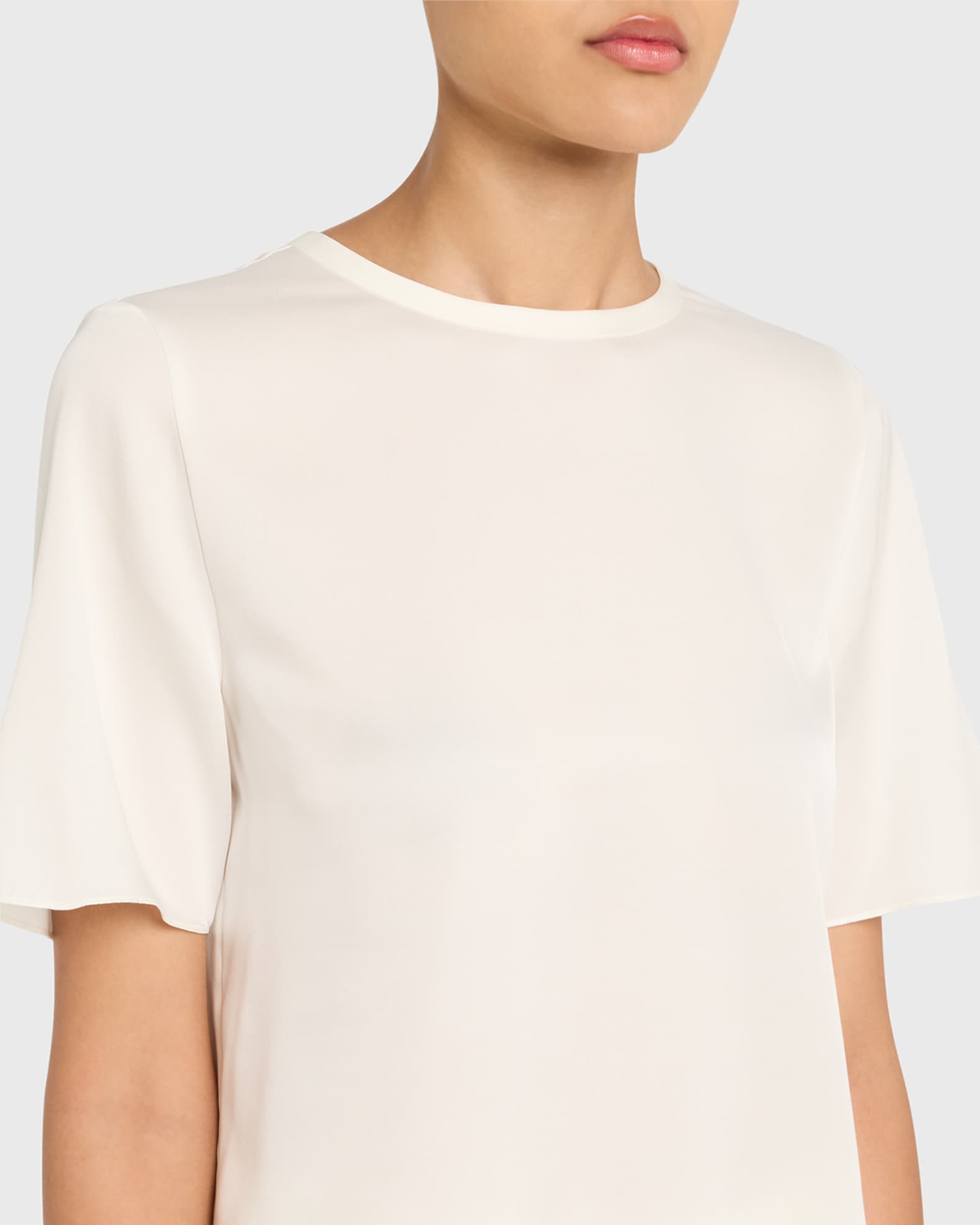 Kobi Halperin Maryl Crewneck Silk Blouse | Neiman Marcus