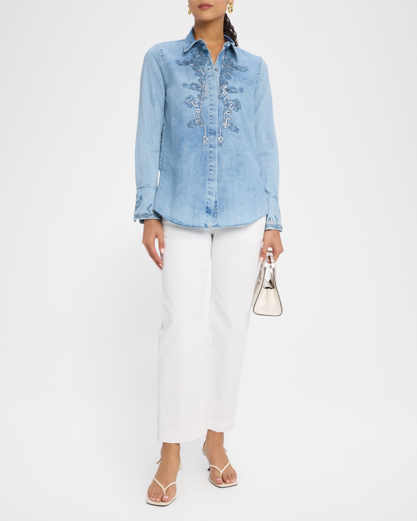 Kobi Halperin Hope Straight-Leg Stretch Cotton Pants | Neiman Marcus