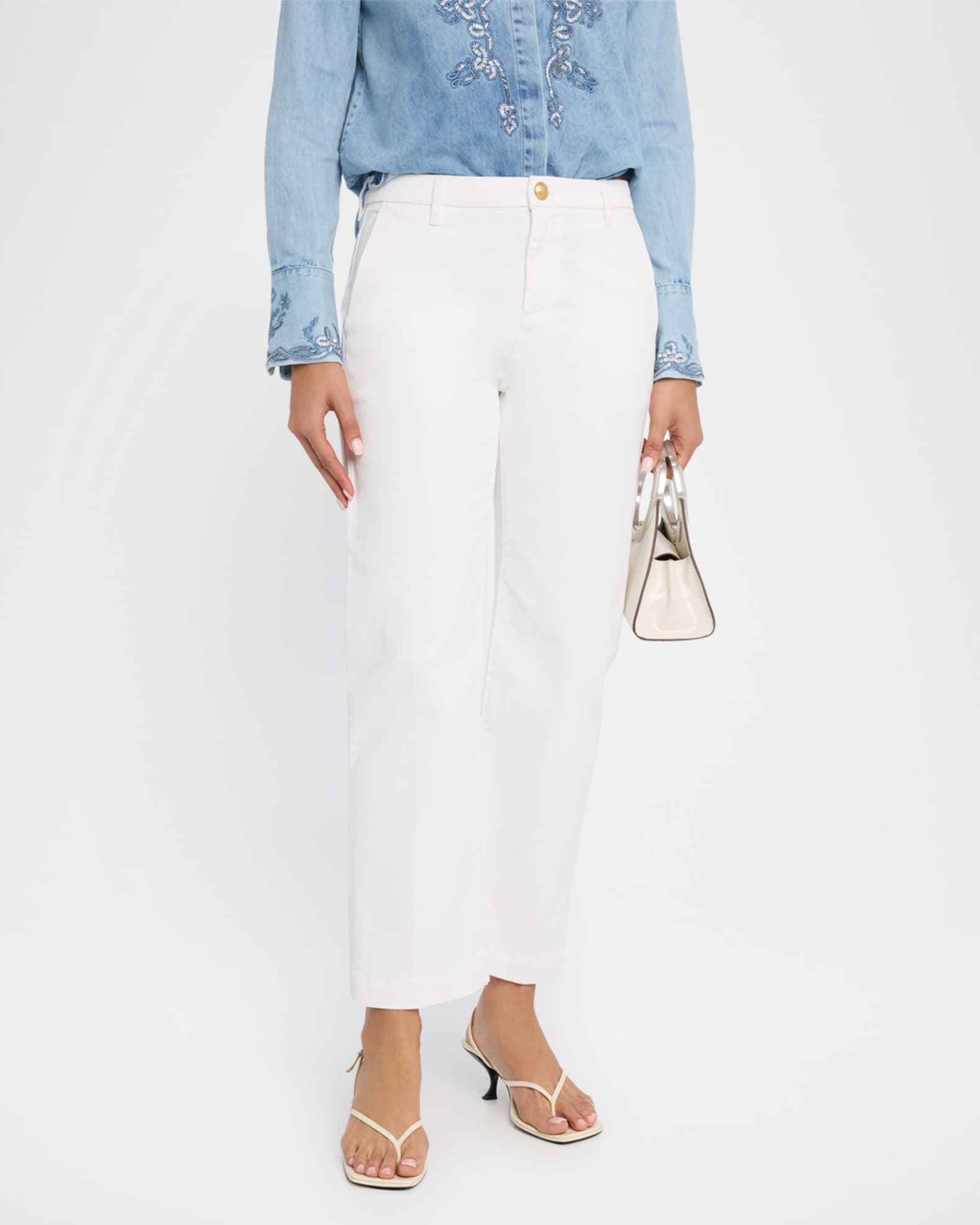 Kobi Halperin Hope Straight-Leg Stretch Cotton Pants | Neiman Marcus