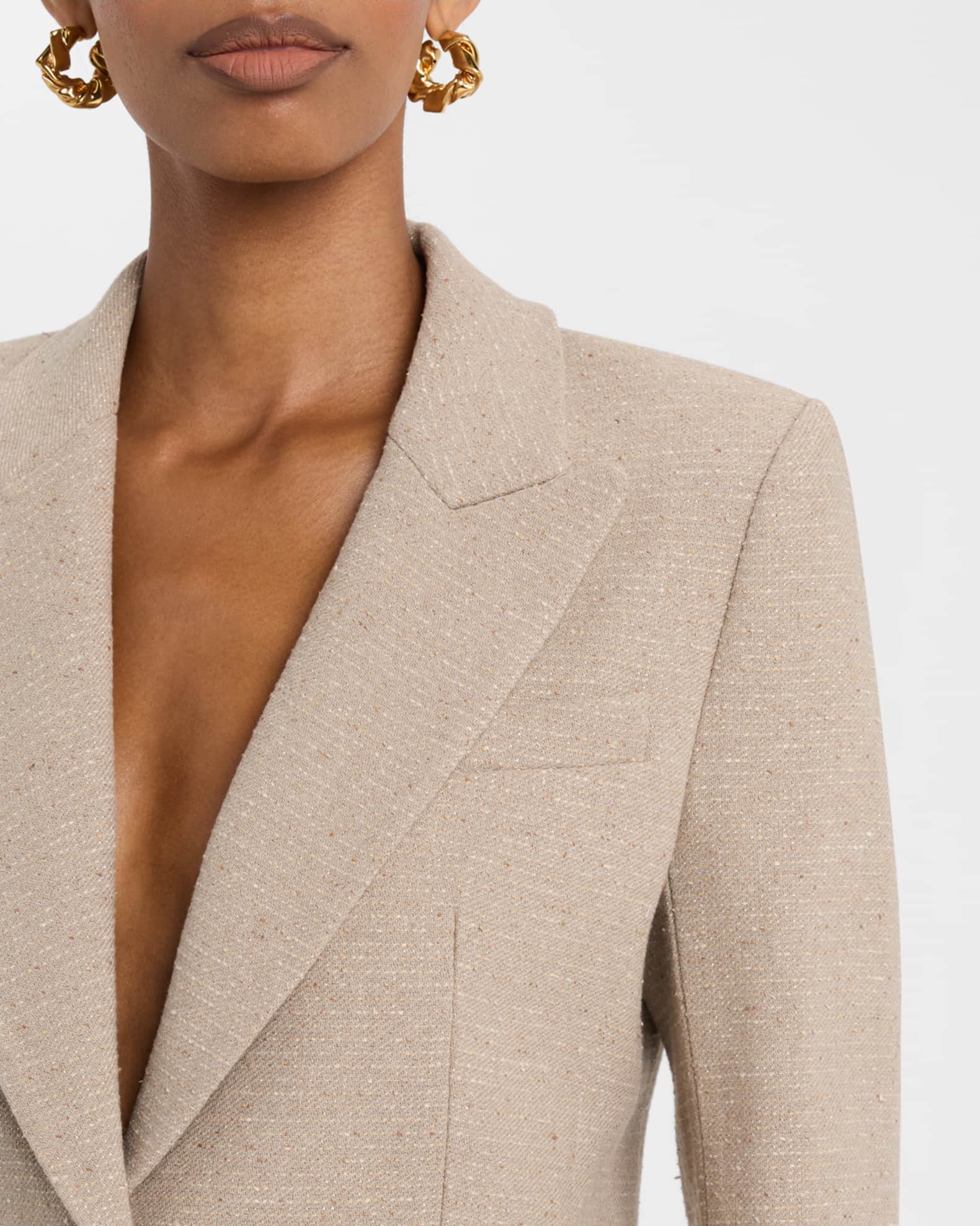 Kobi Halperin Nerys Single-Button Canvas Jacket | Neiman Marcus