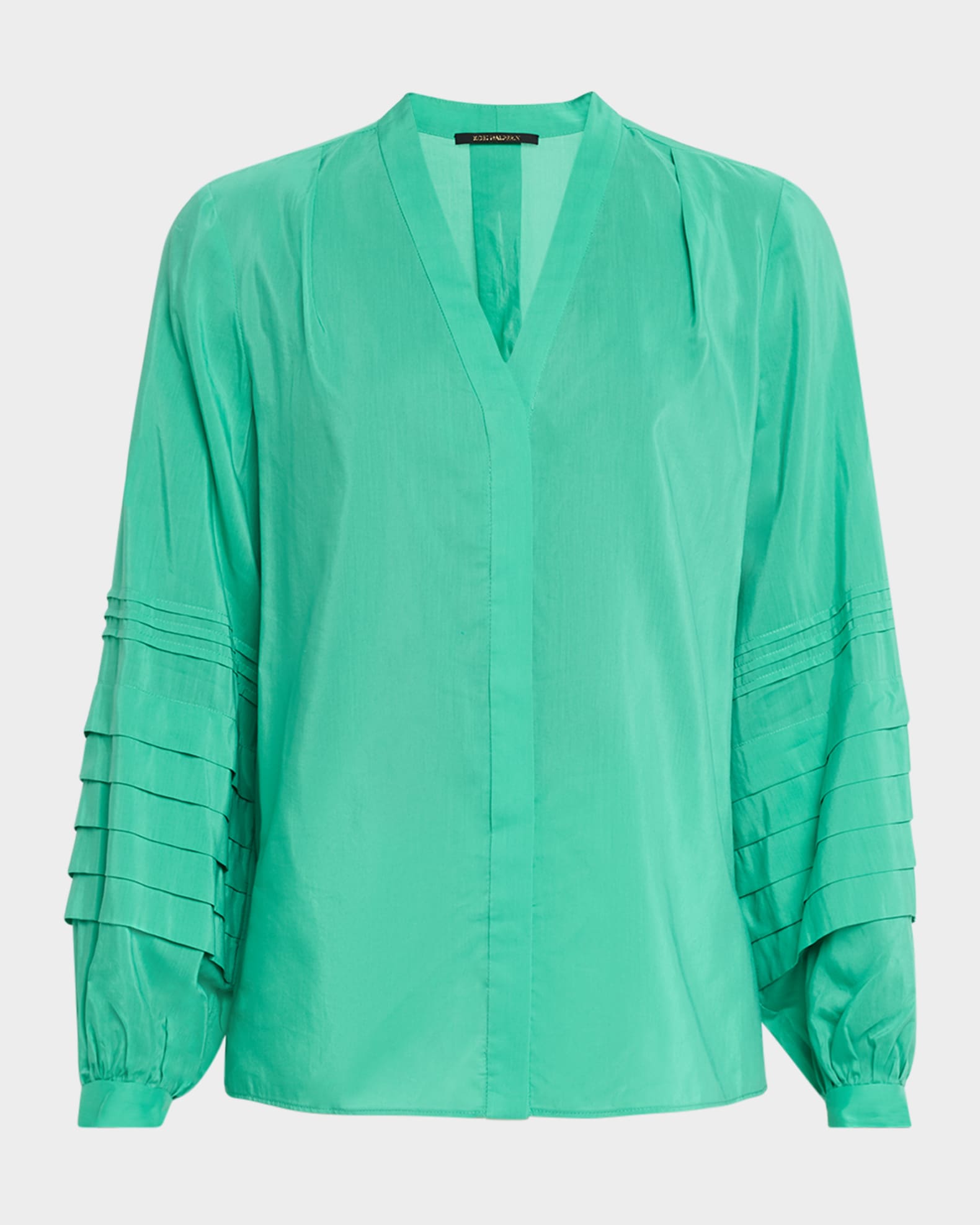 Kobi Halperin Laguna Pintuck Button-Down Blouse | Neiman Marcus