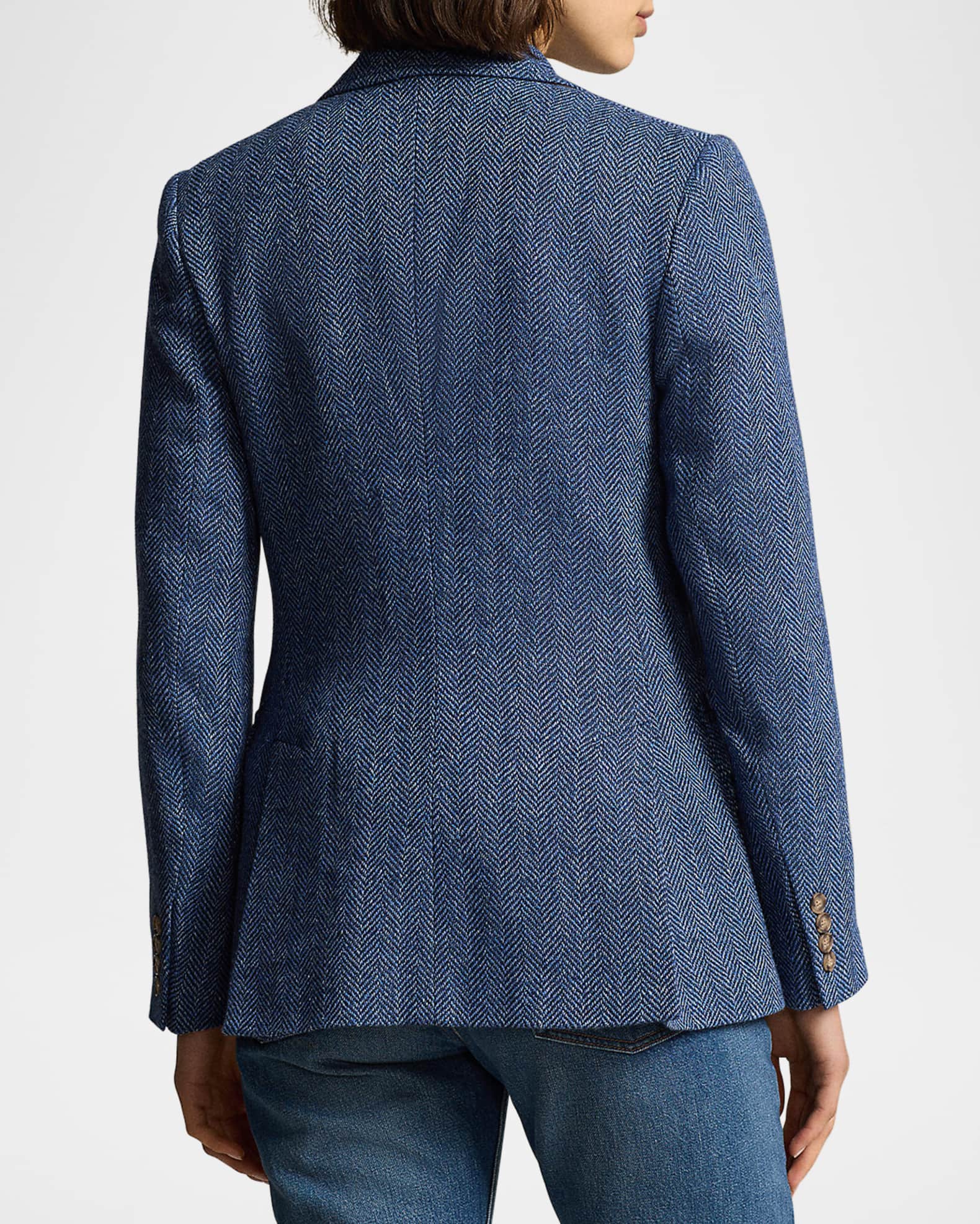 Polo Ralph Lauren Herringbone Linen-Blend Blazer | Neiman Marcus
