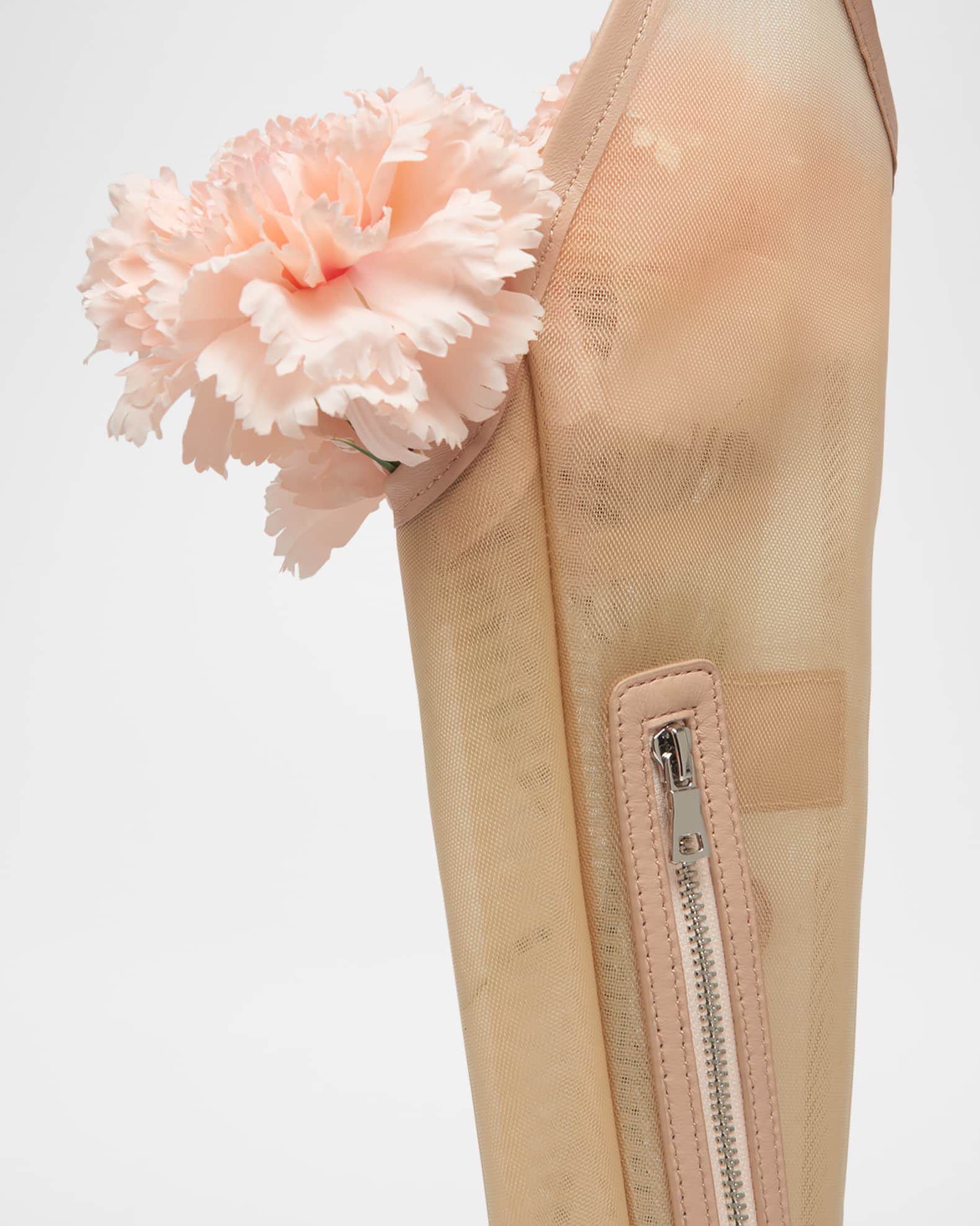 Simone Rocha XL Stuffed Carnation Bouquet Clutch Bag | Neiman Marcus