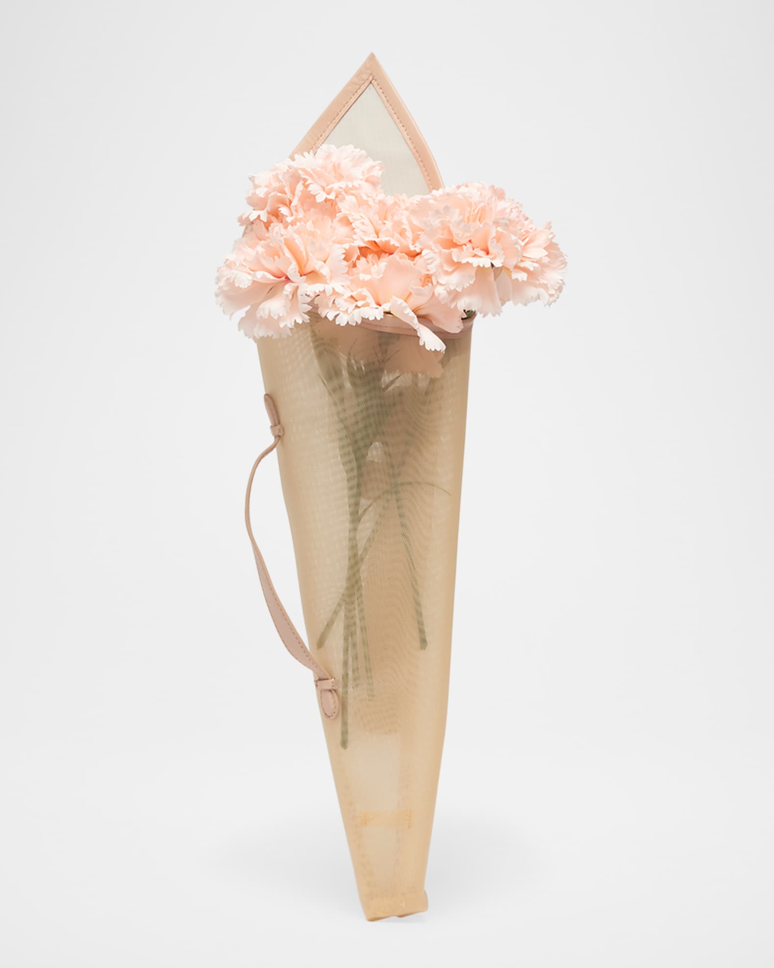Simone Rocha XL Stuffed Carnation Bouquet Clutch Bag | Neiman Marcus