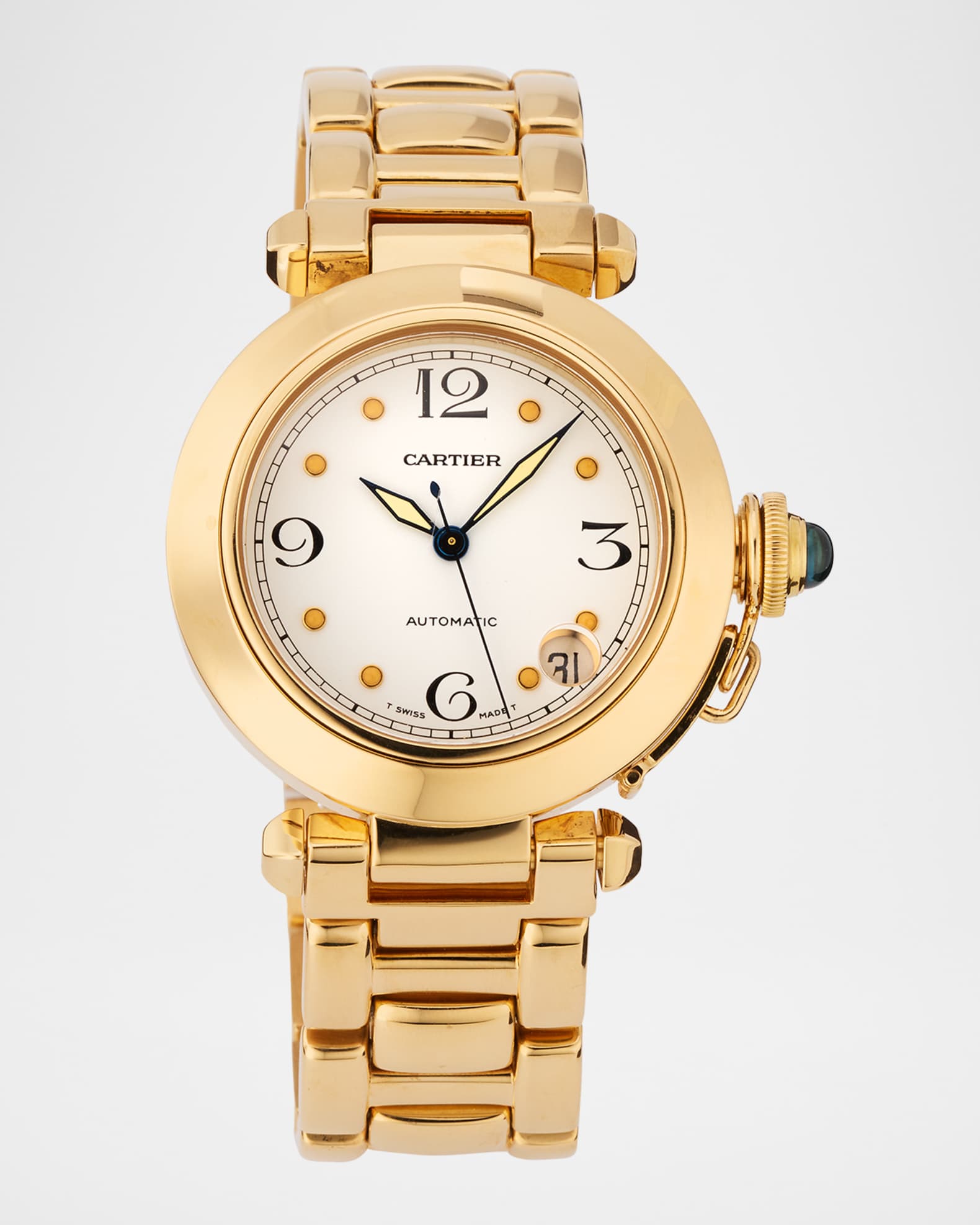 Vintage Watches Cartier 18K Yellow Gold Pasha 35mm Vintage 1990s-2000s ...