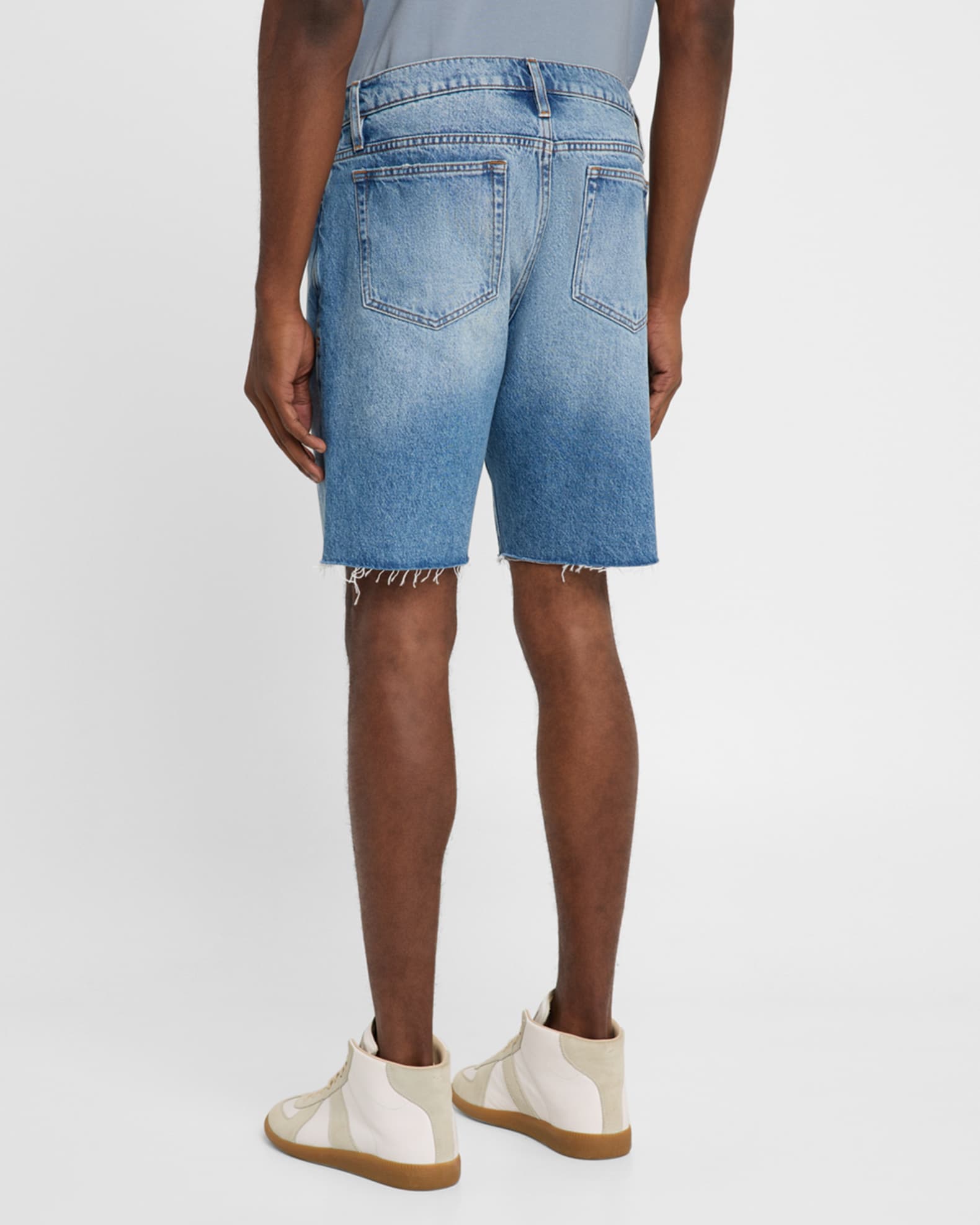 FRAME Men's Cut-Off Jean Shorts | Neiman Marcus