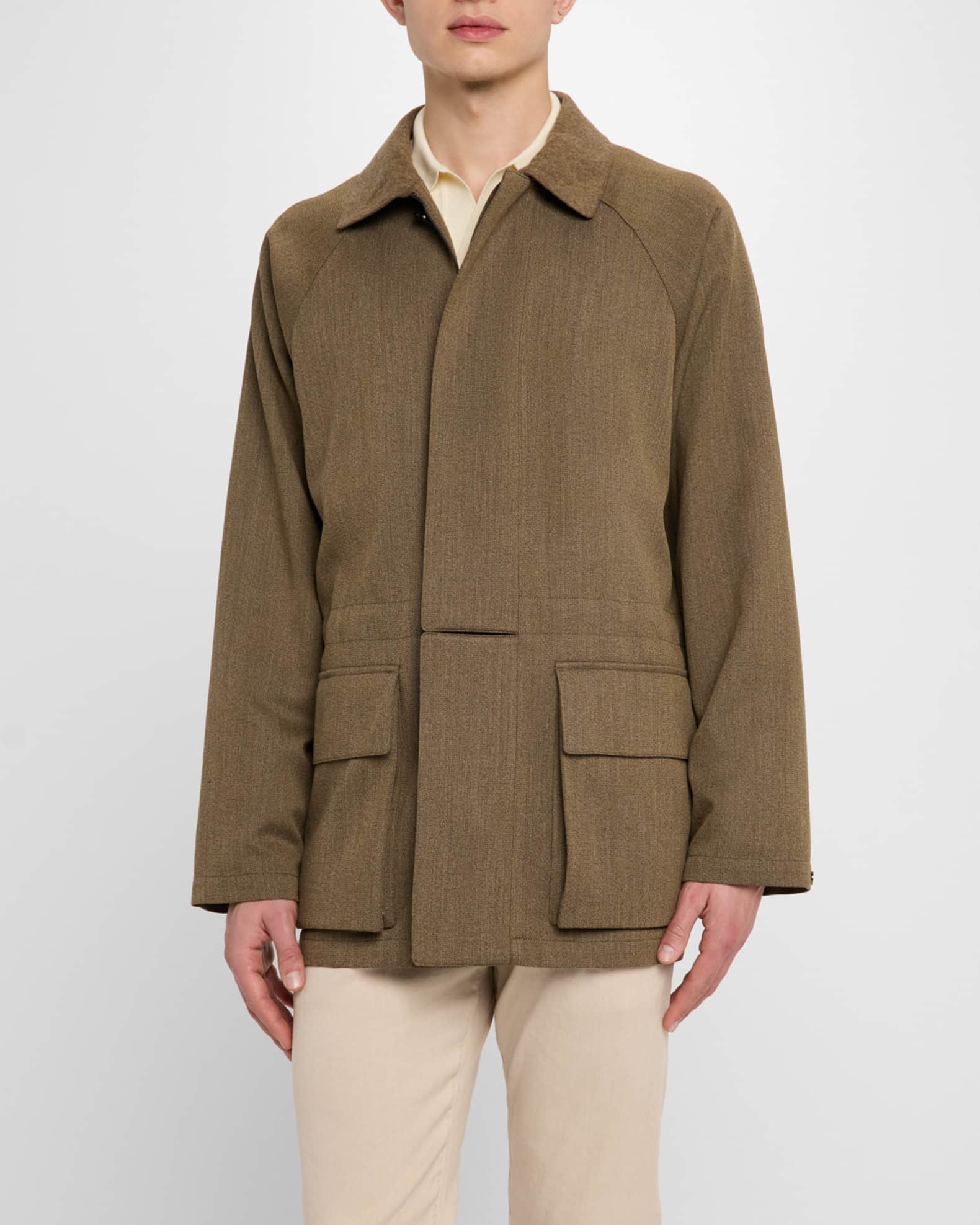 Loro Piana Men's Horsey® Wool Jacket | Neiman Marcus