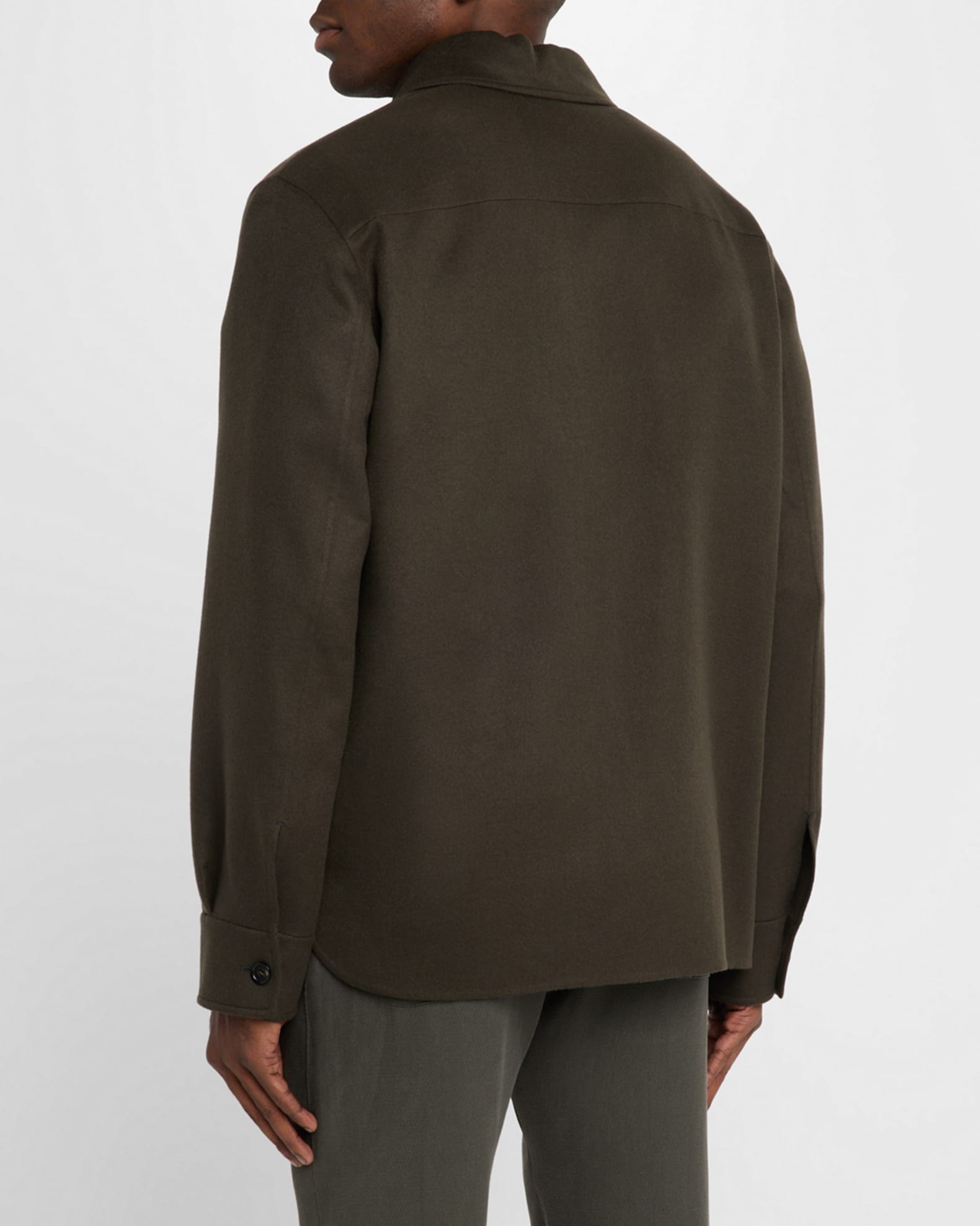 Loro Piana Men's Jim Cashmere Overshirt | Neiman Marcus